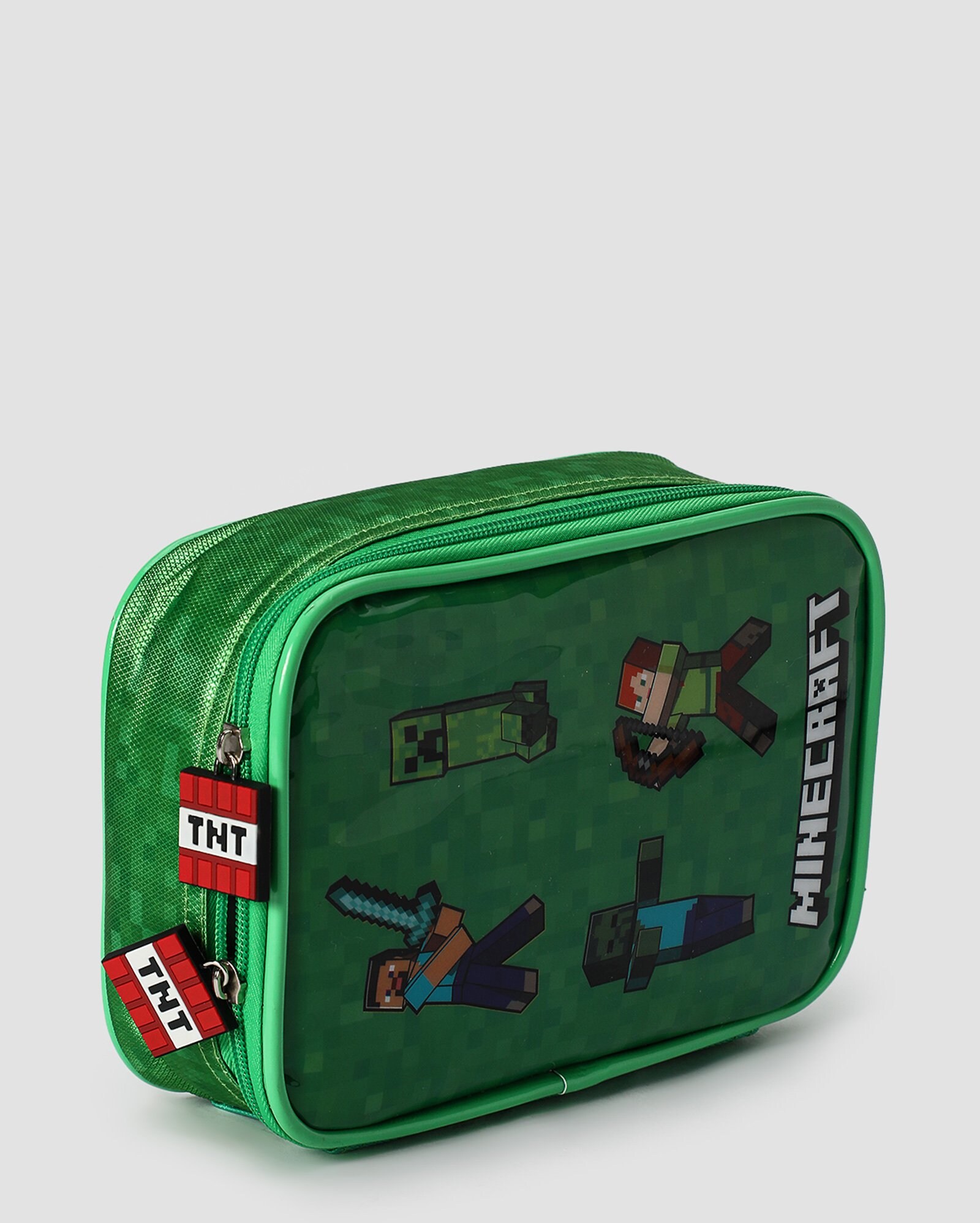 Riachuelo | Estojo infantil TNT personagens verde | Minecraft