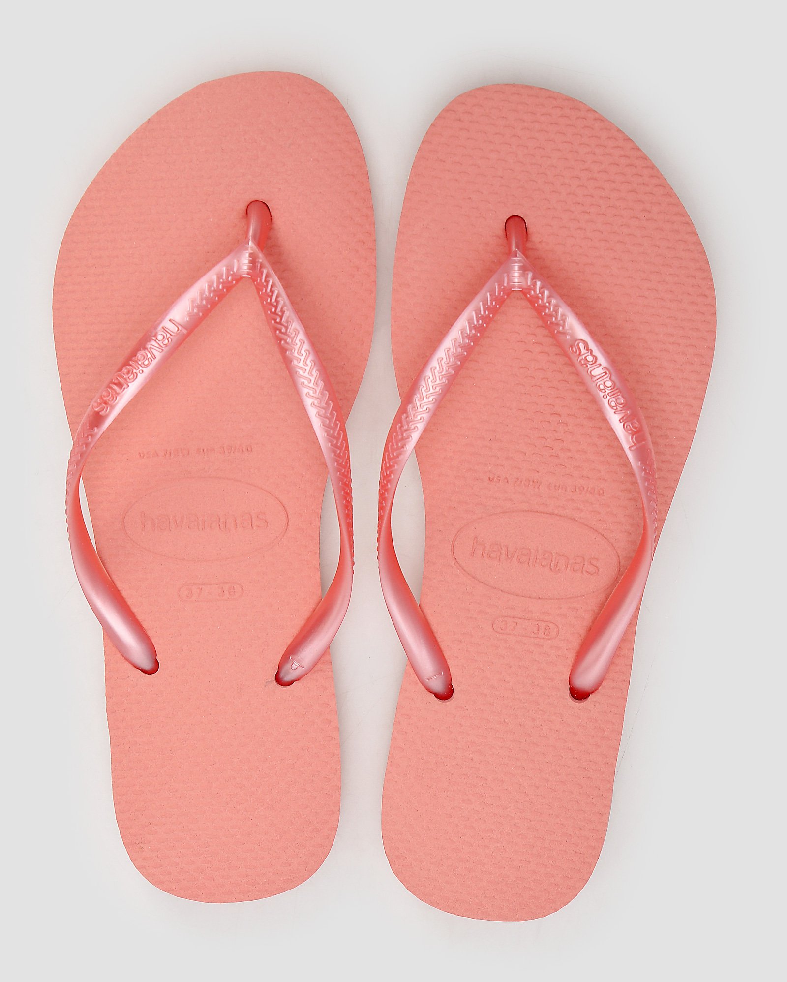 Riachuelo | Chinelo feminino slim 4000030 rosa | Havaianas