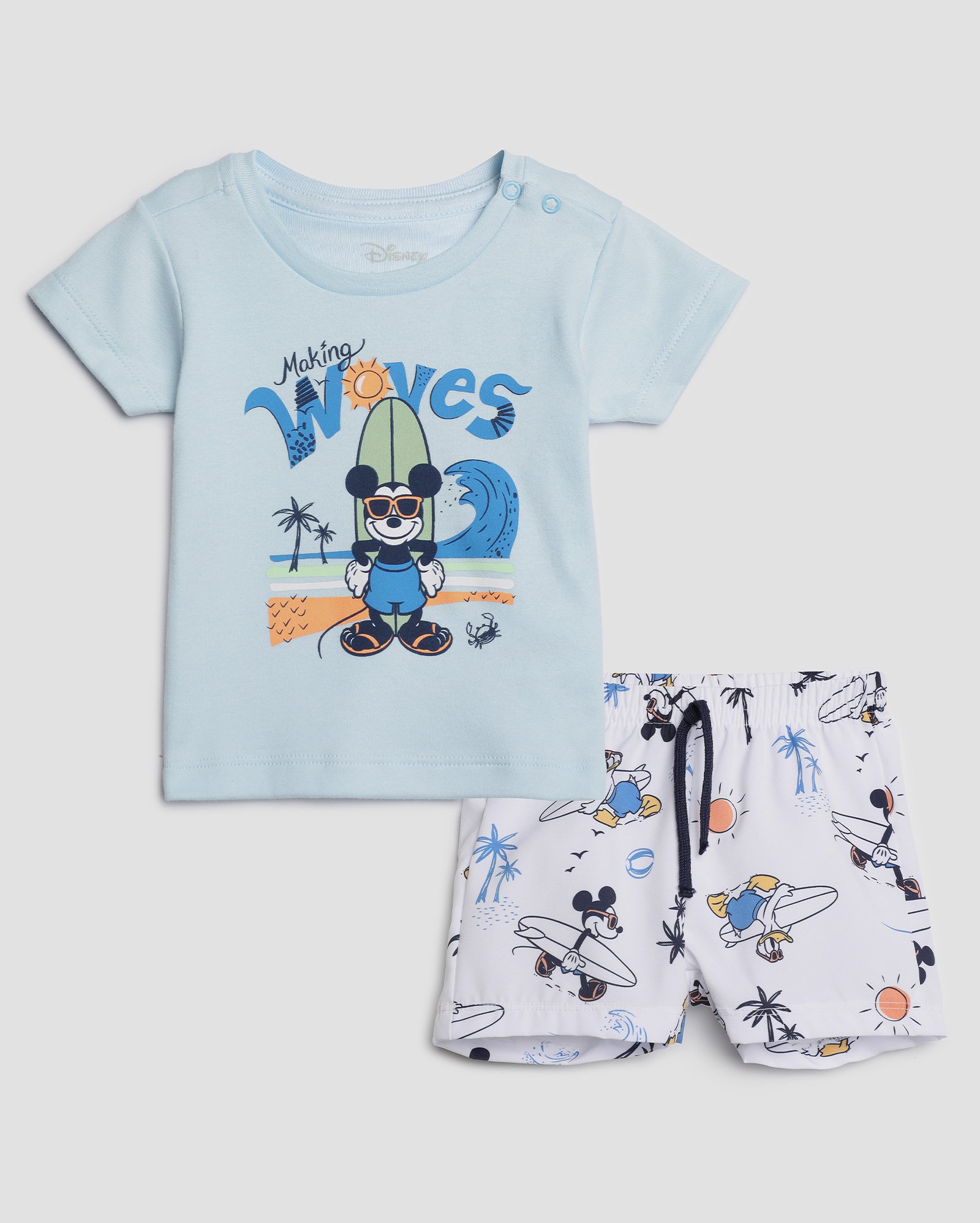 Riachuelo | Conjunto curto bebê 2 peças Mickey Mouse multicor | Disney