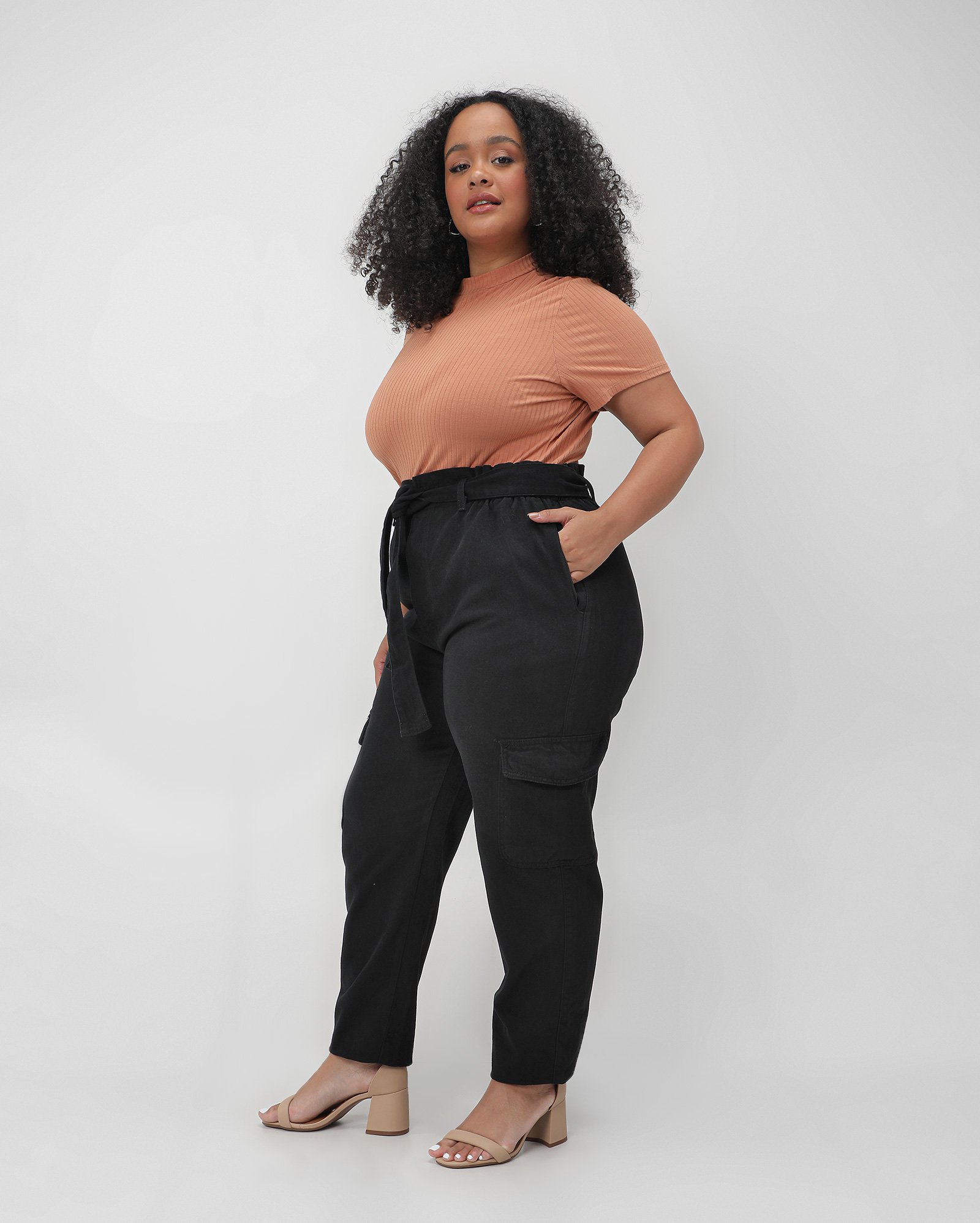 Clochard Feminina Calã§a Clochard Bege Calça Clochard CalÃ§a Sarja Plus ...