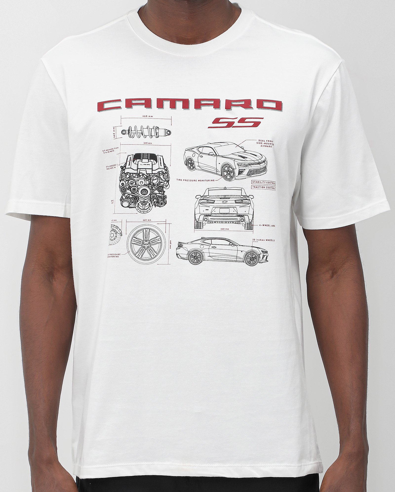 Riachuelo | Camiseta masculina regular Camaro SS branca | Chevrolet