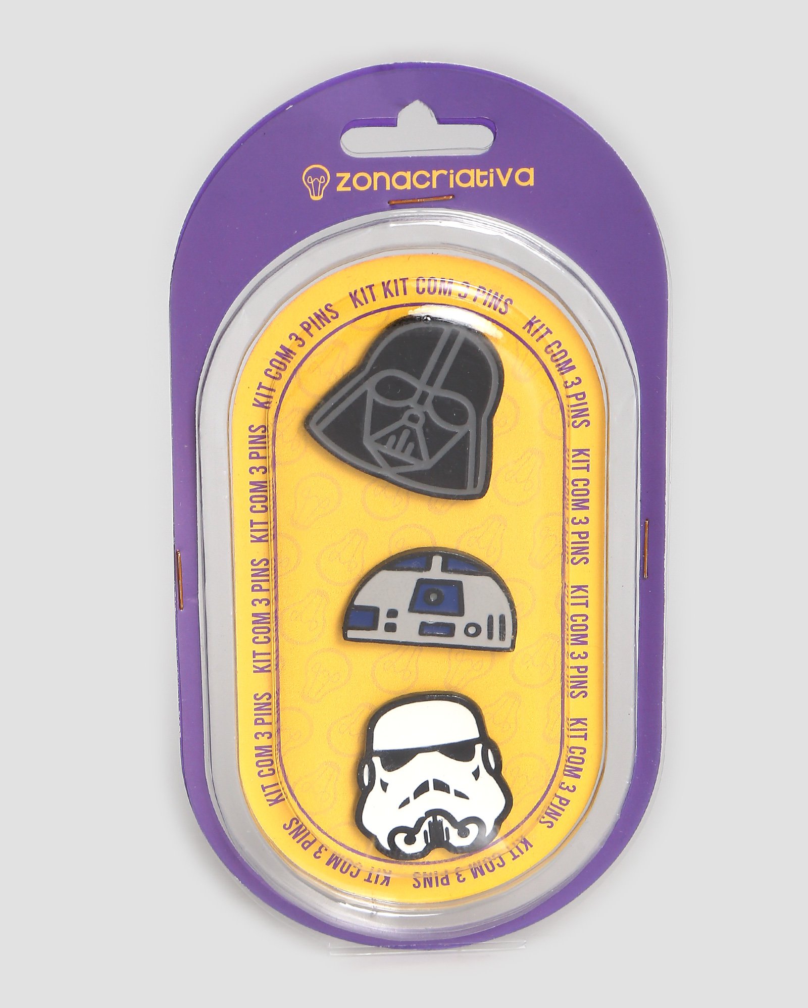 Kit pin 3 peças Star Wars multicor | FANLAB | FANLAB Oficial