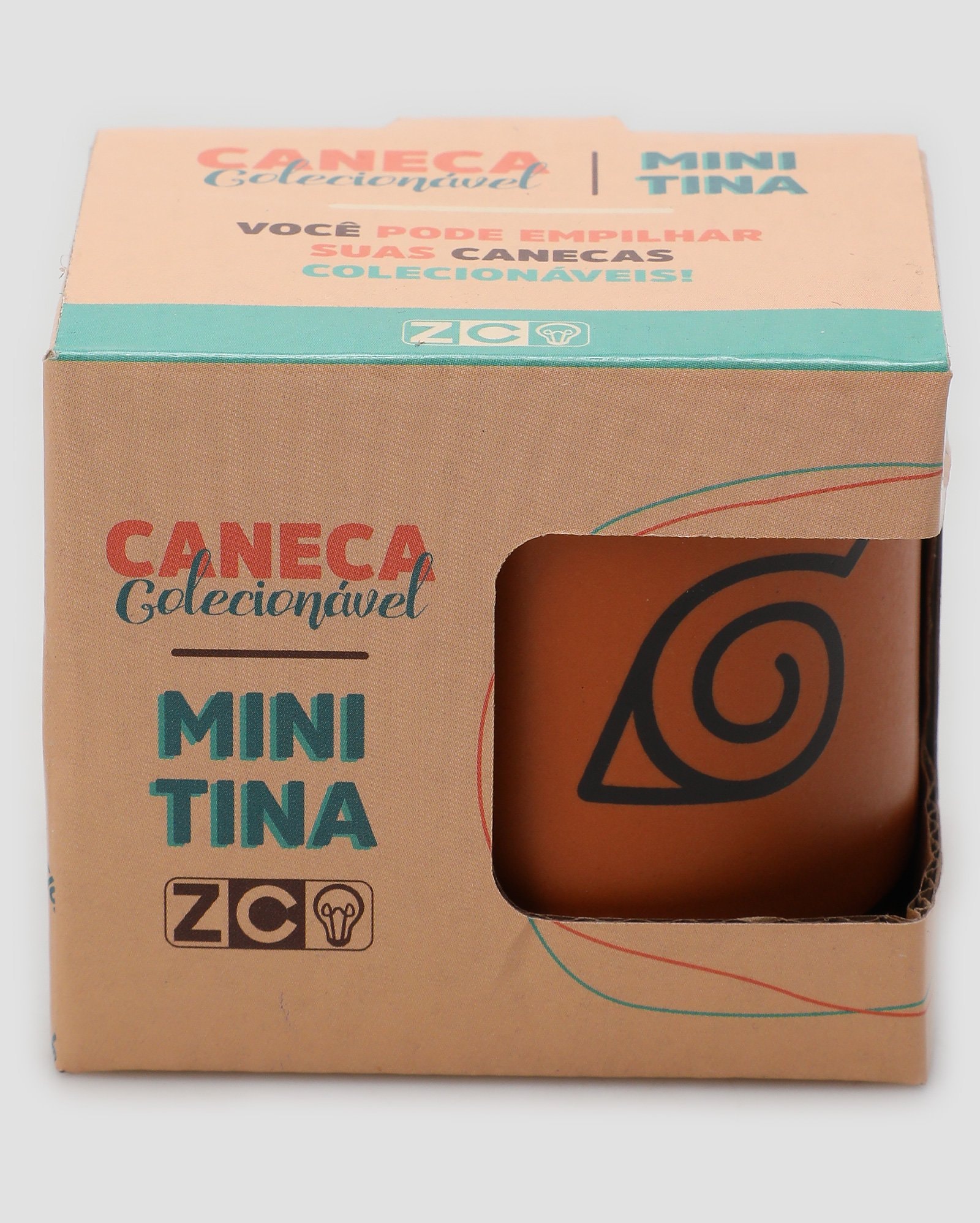 Riachuelo | Caneca mini tina Naruto Konoha 100ml marrom | FANLAB