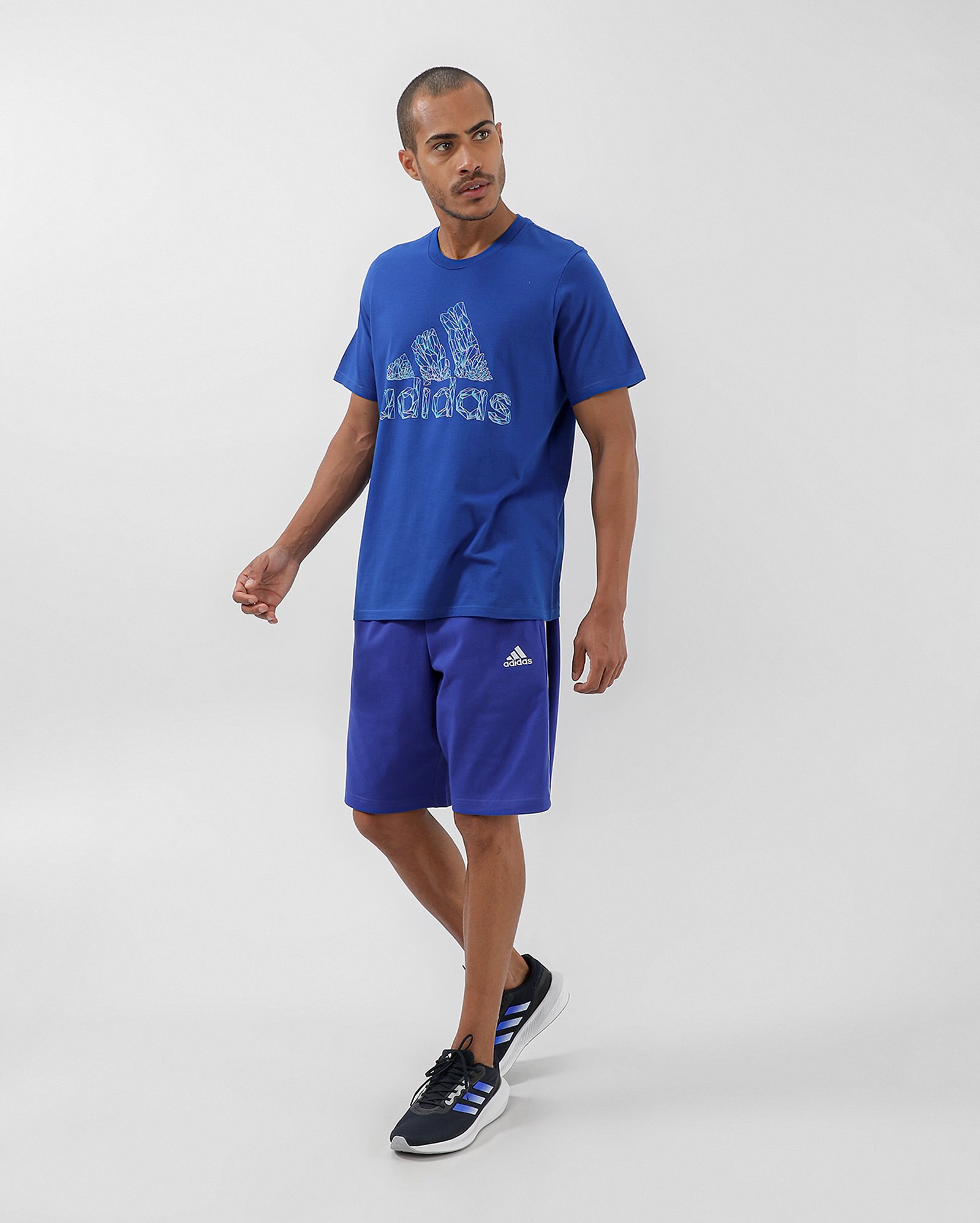 Riachuelo | Camiseta masculina de treino logo IN7941 azul | Adidas