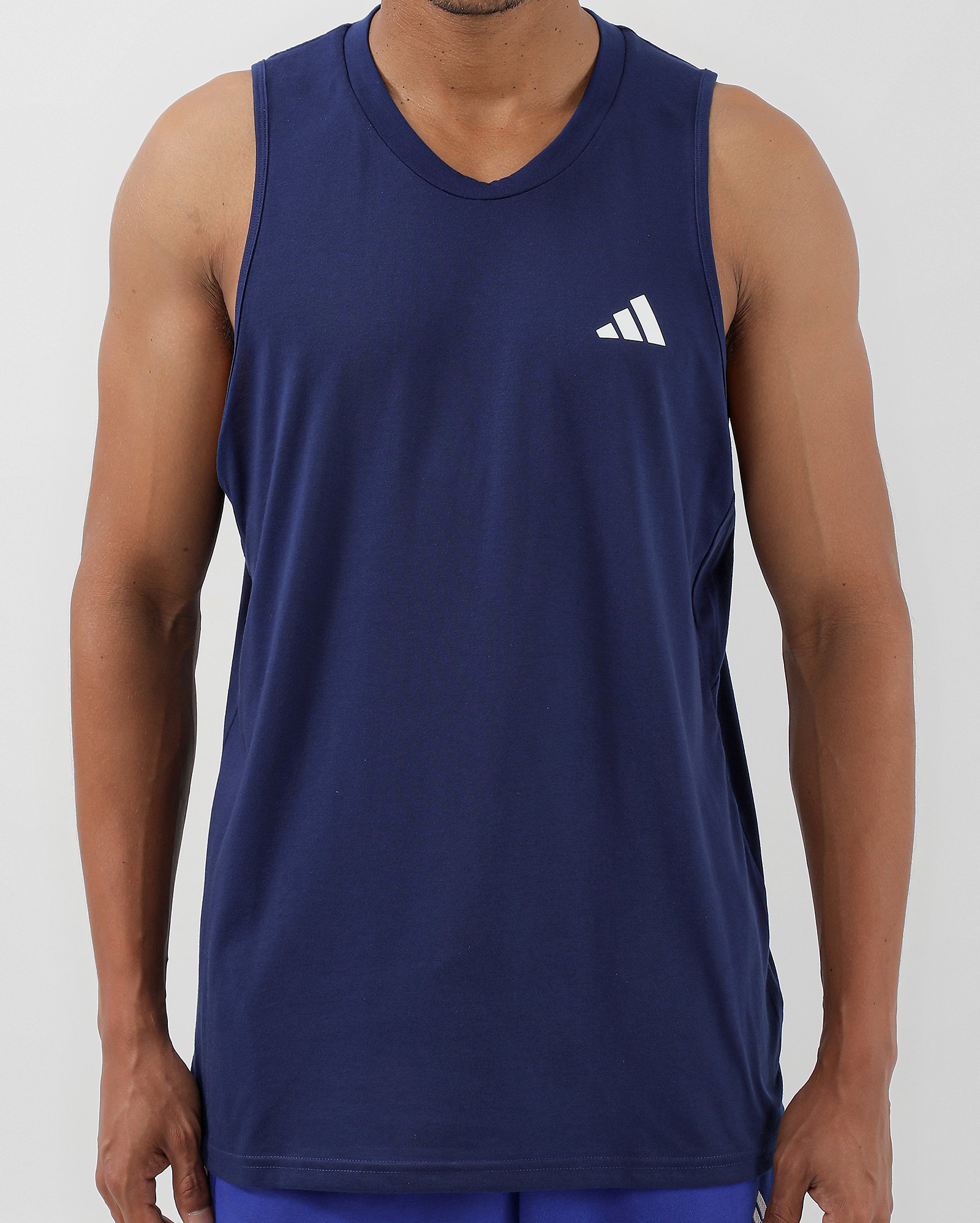 Riachuelo | Regata masculina de treino logo IC6948 azul | Adidas