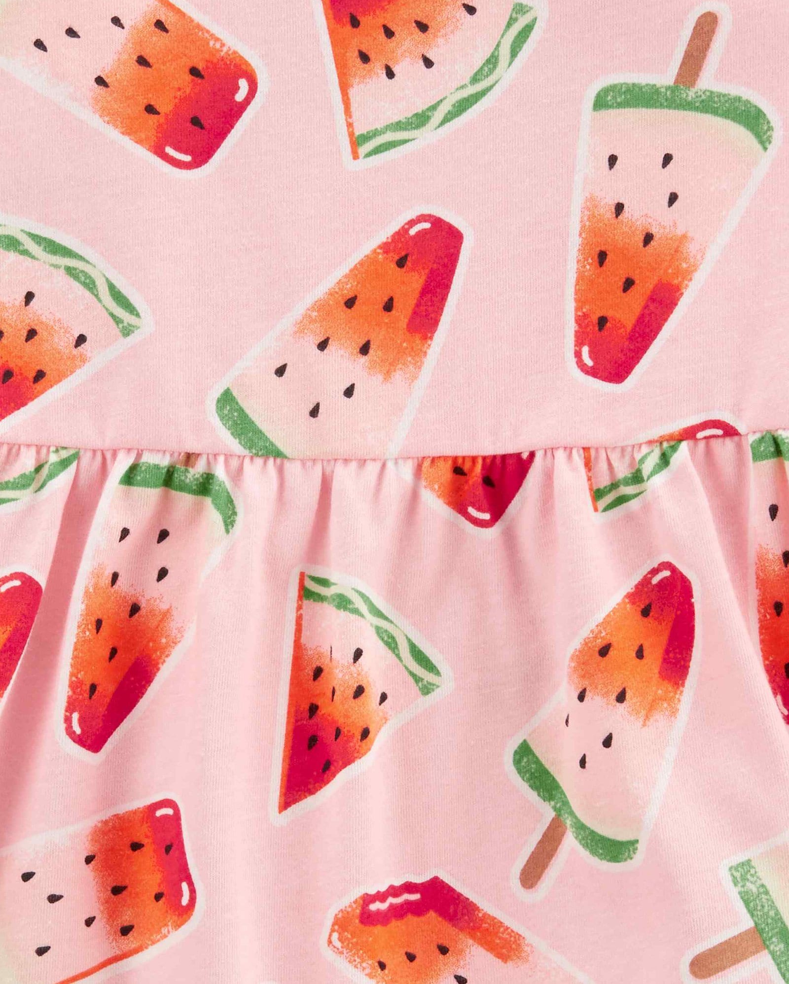 Vestido infantil melancia regata rosa | Carter's | Carter's Oficial