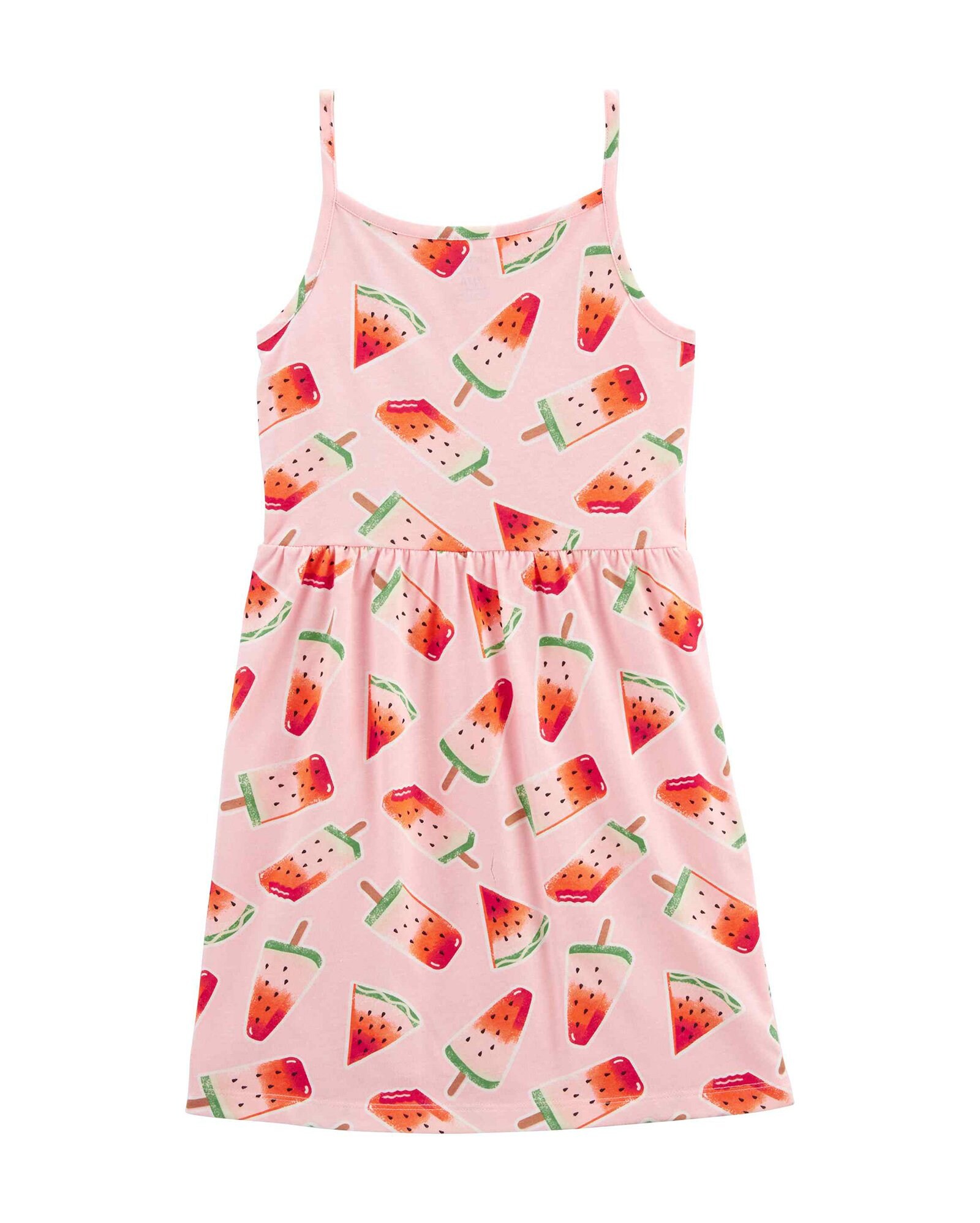 Vestido infantil melancia em regata rosa | Carter's | Carter's Oficial