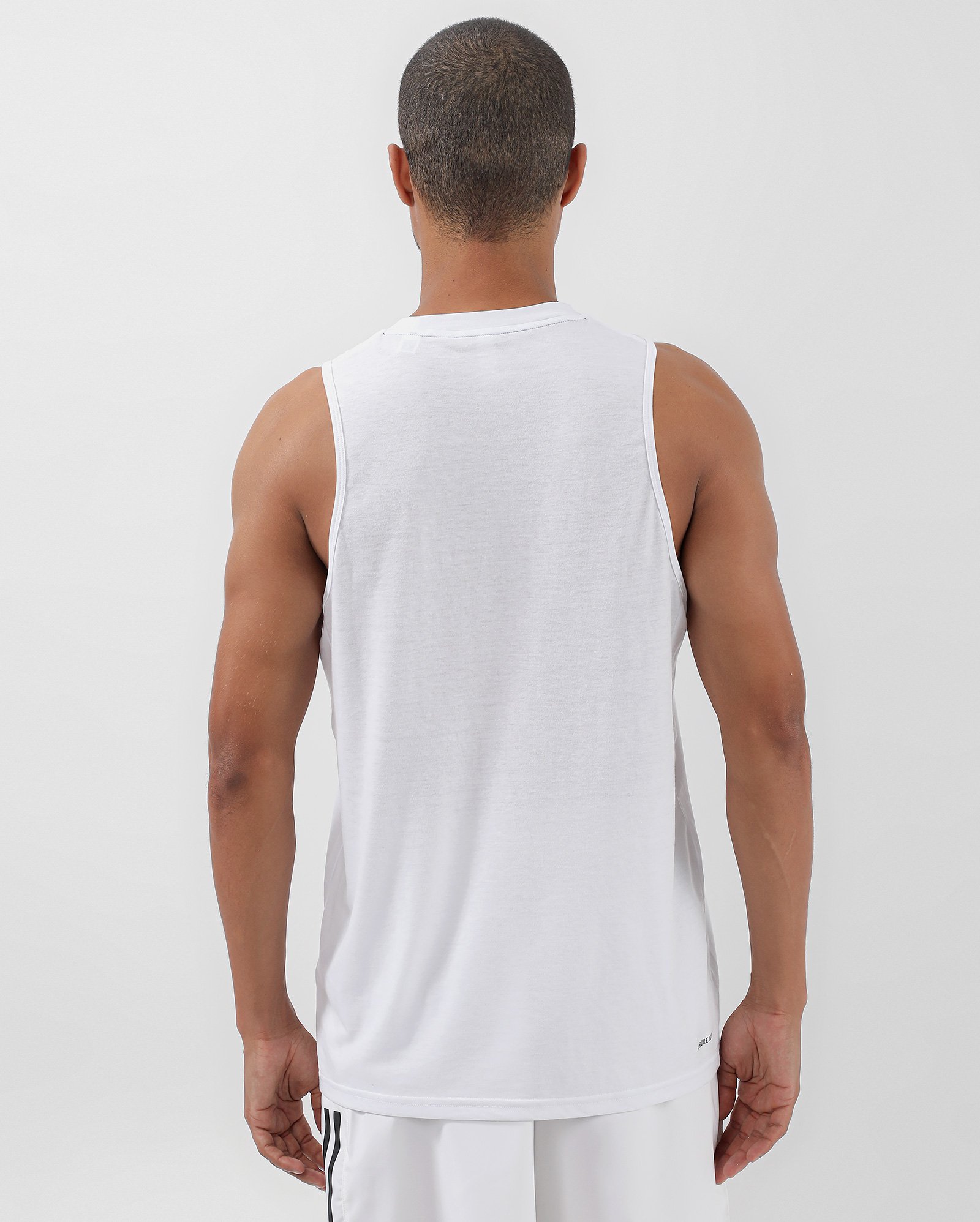 Riachuelo | Regata masculina de treino logo IC6947 branca | Adidas