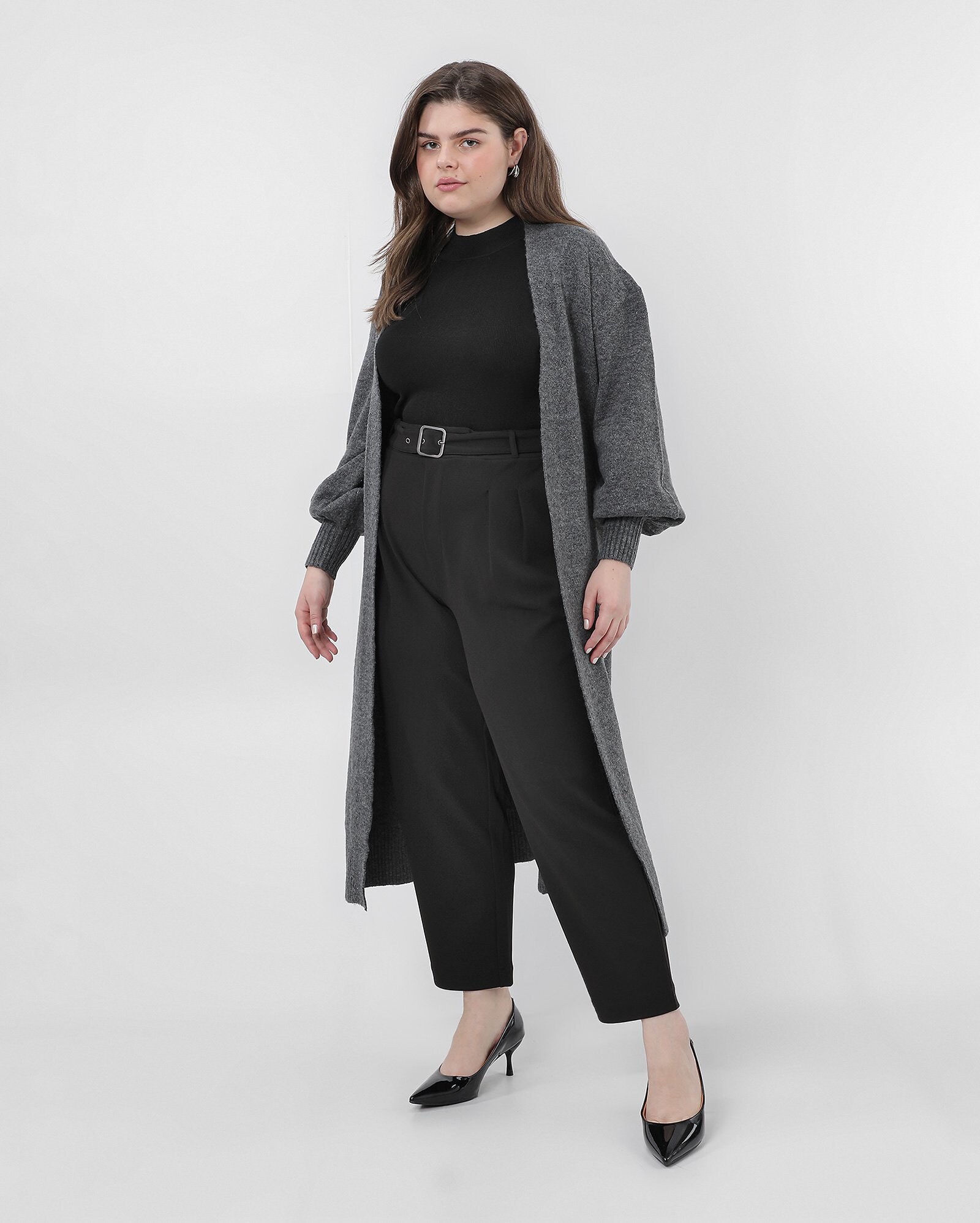 Riachuelo | Maxi cardigan plus size feminino em tricot com amarração ...