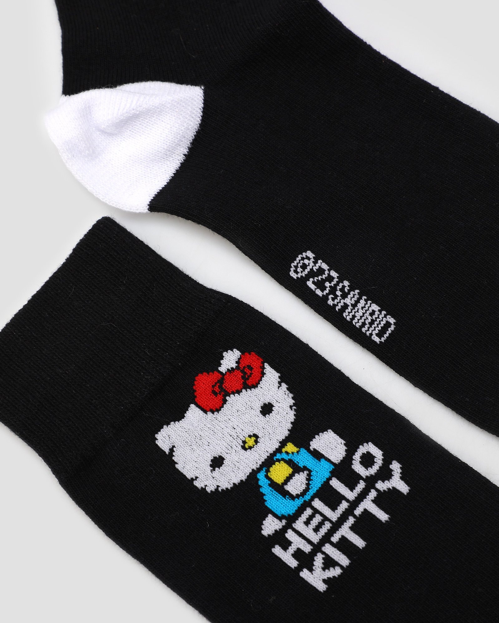 Riachuelo | Meia masculina cano longo Hello Kitty preta | Sanrio