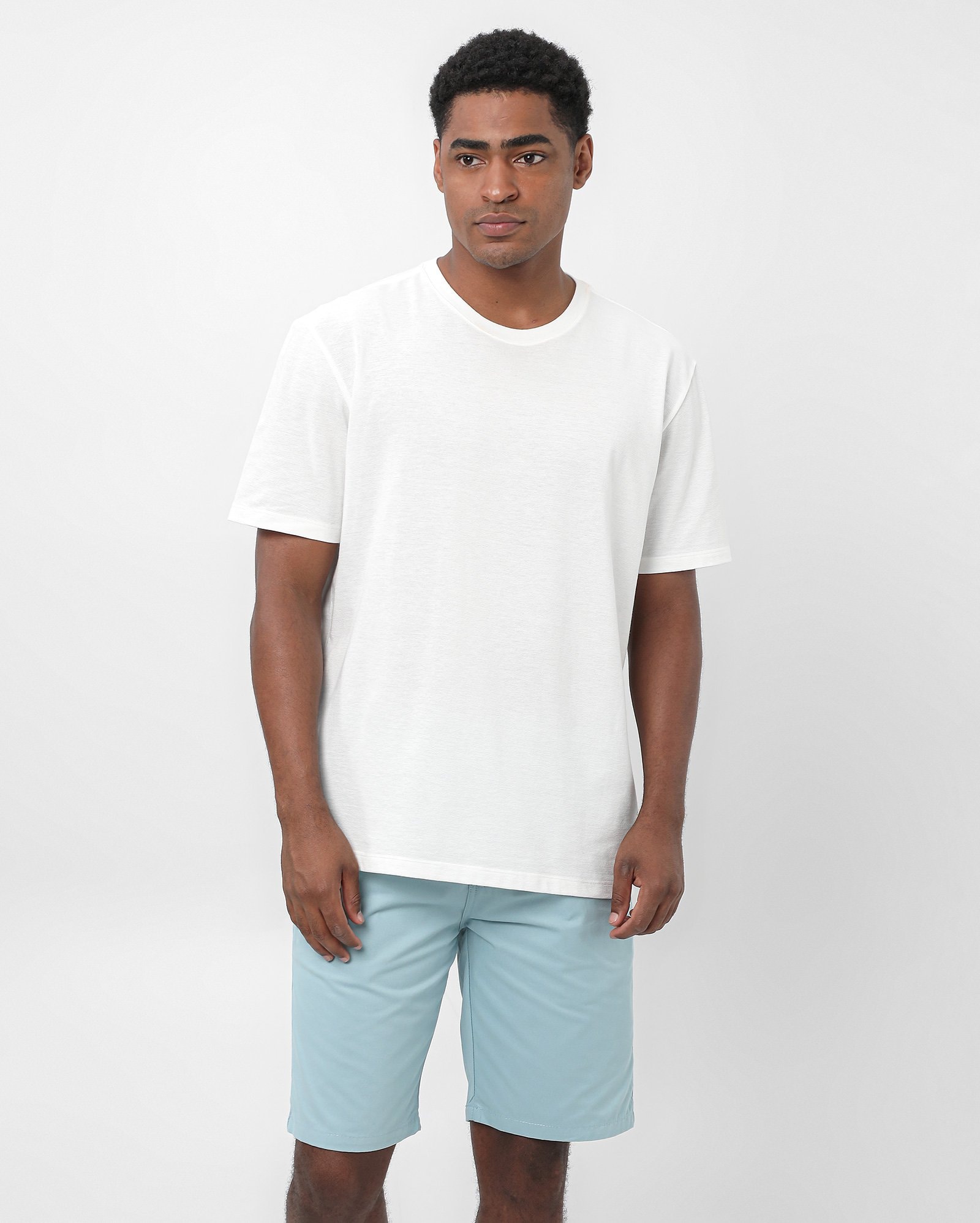 Riachuelo | Bermuda sarja masculina reta chino - Azul Claro | Pool Jeans