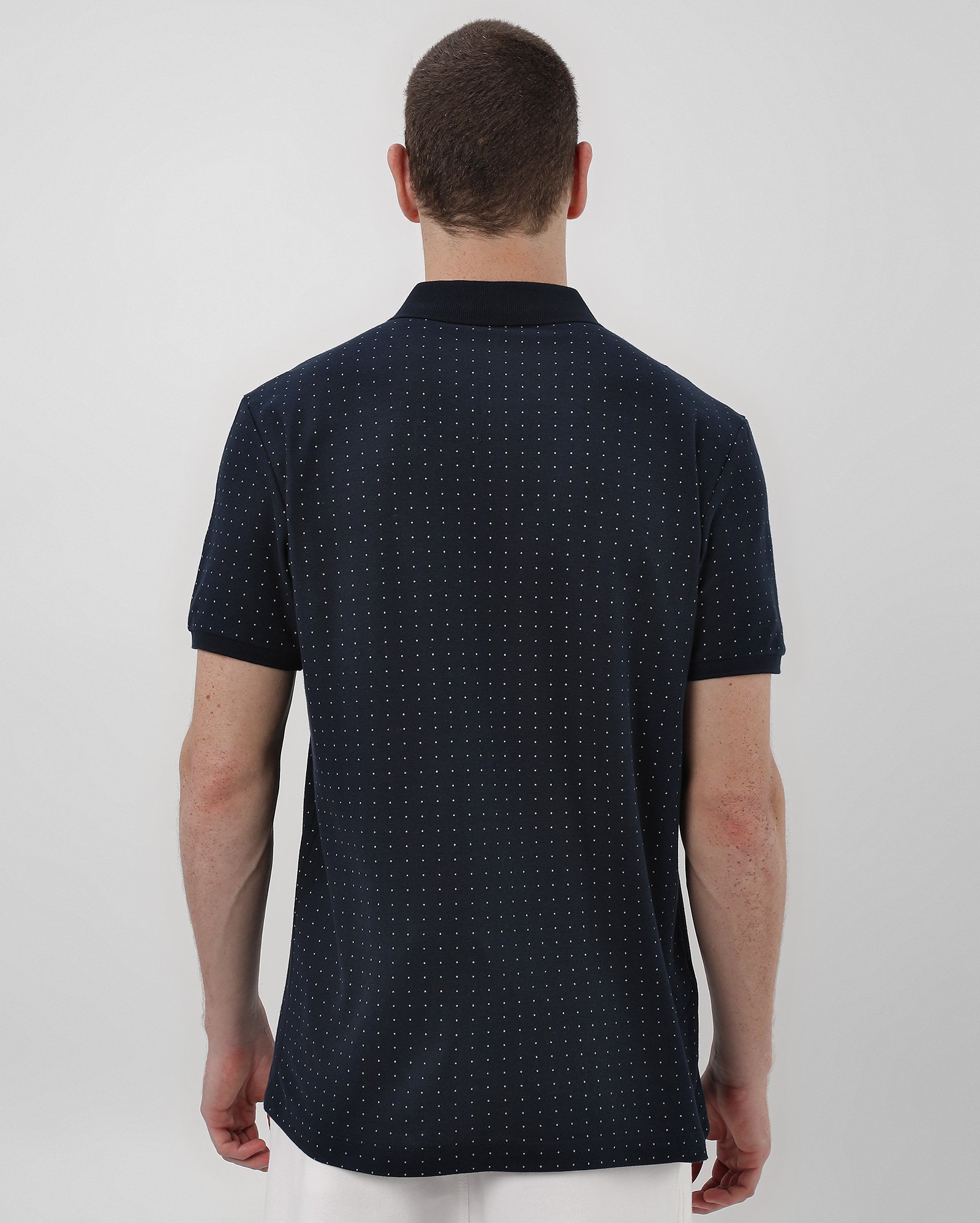 Riachuelo | Camisa polo masculina regular poá - Azul Escuro Mescla ...