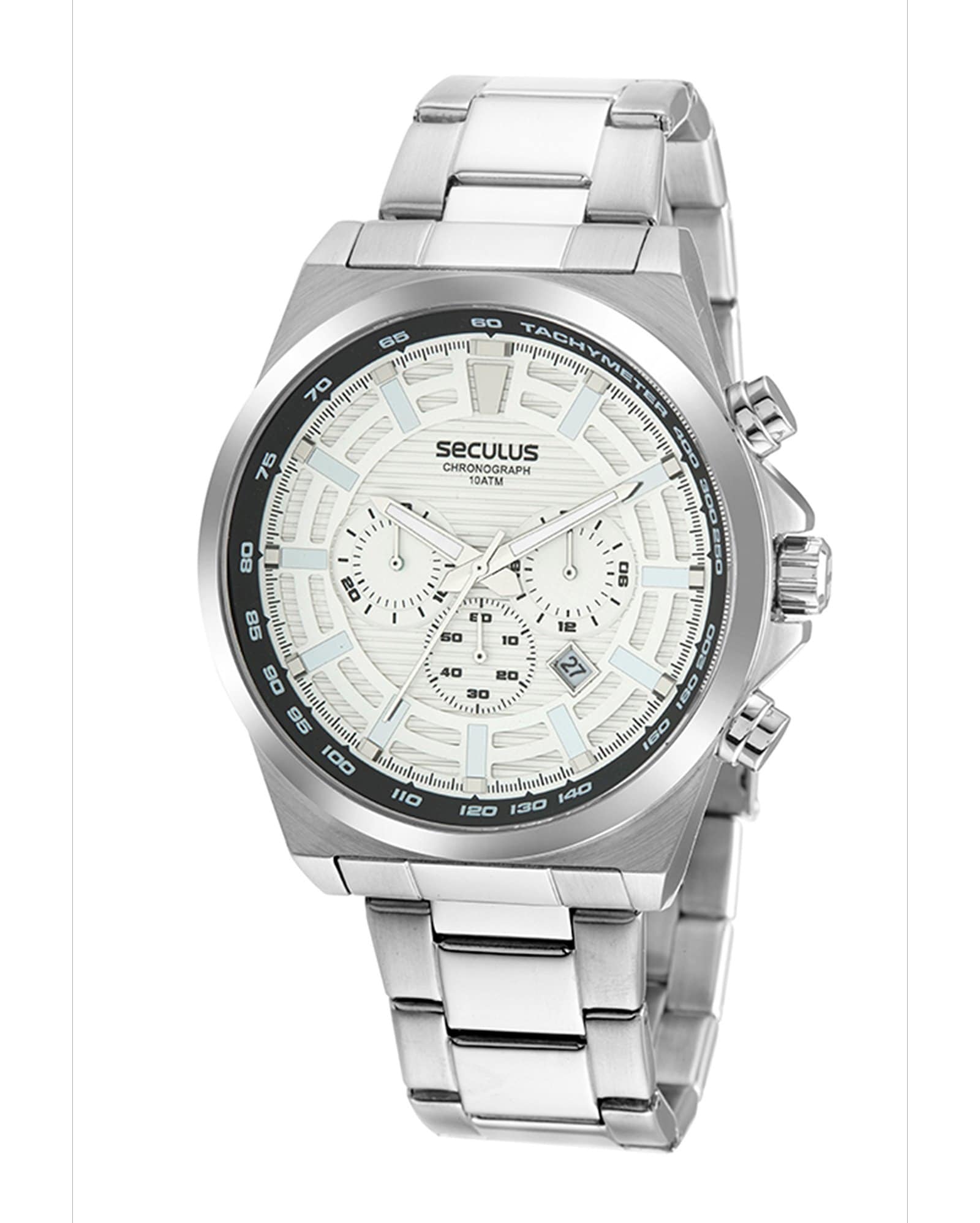 Riachuelo | Relógio cronógrafo masculino 44108G0SVNA1 prata | Seculus