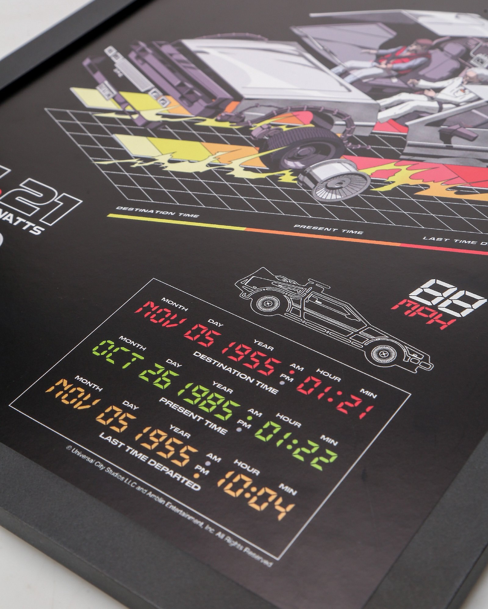 Riachuelo | Quadro De Volta Para O Futuro 32x42cm preto | FAN LAB