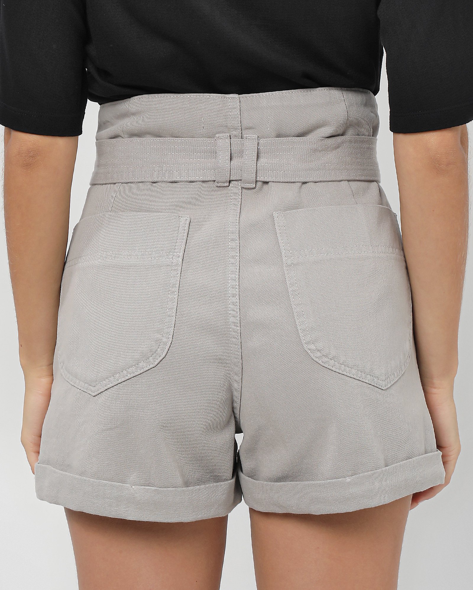 Riachuelo | Short jeans color feminino clochard cinza