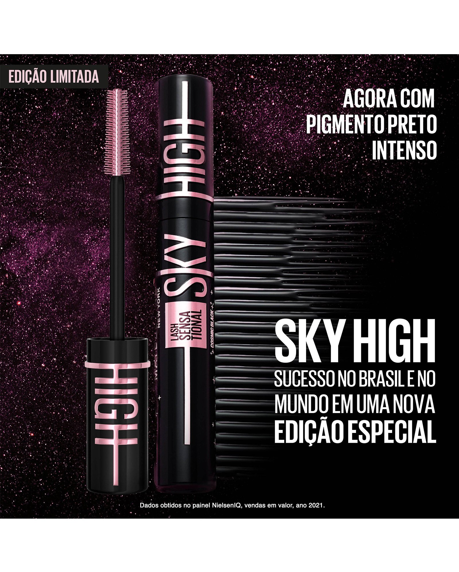Riachuelo | Máscara de cílios Lash Sensational Sky High lavável 29g ...