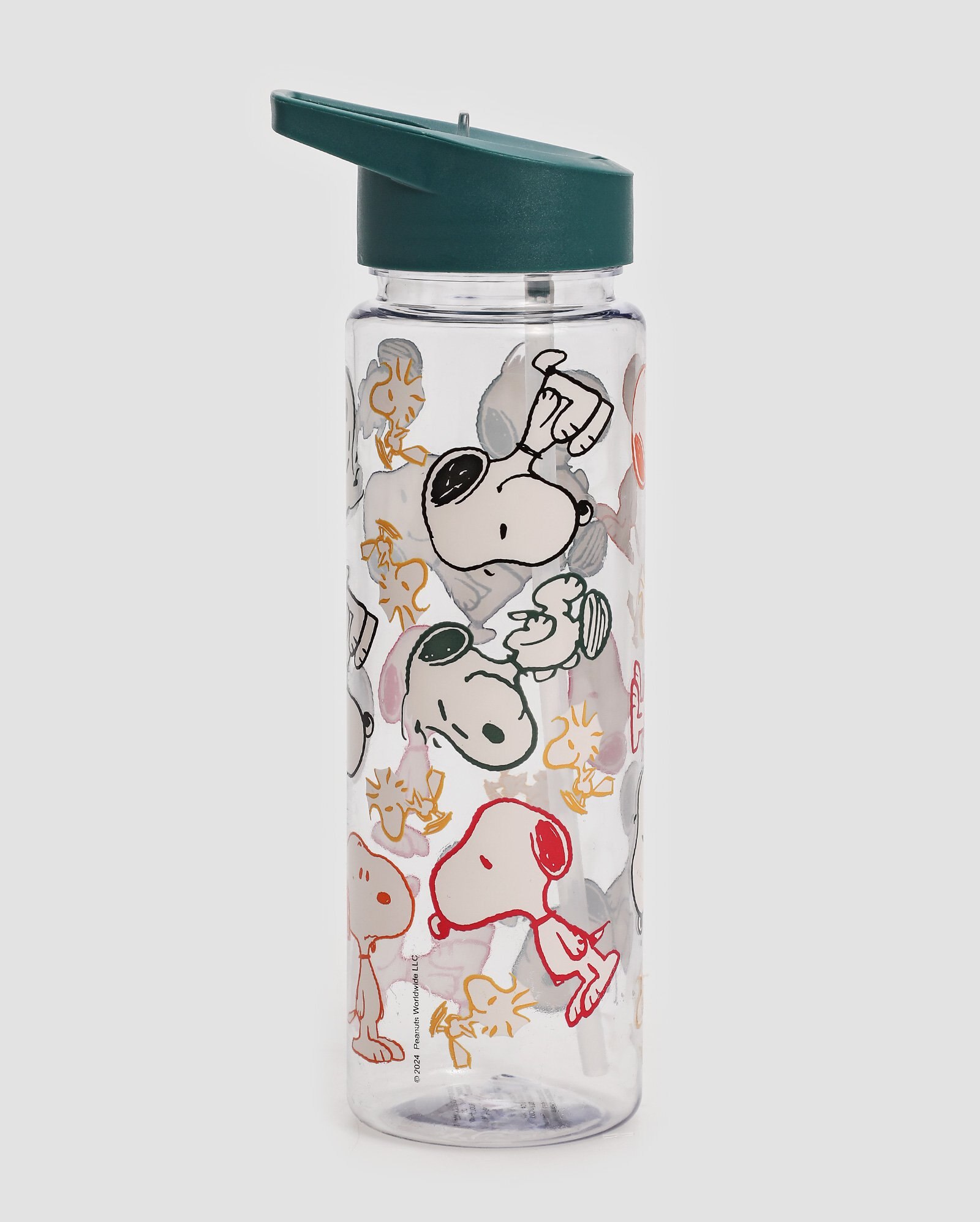 Riachuelo | Garrafa squeeze estampada 700ml Snoopy - Verde | Peanuts