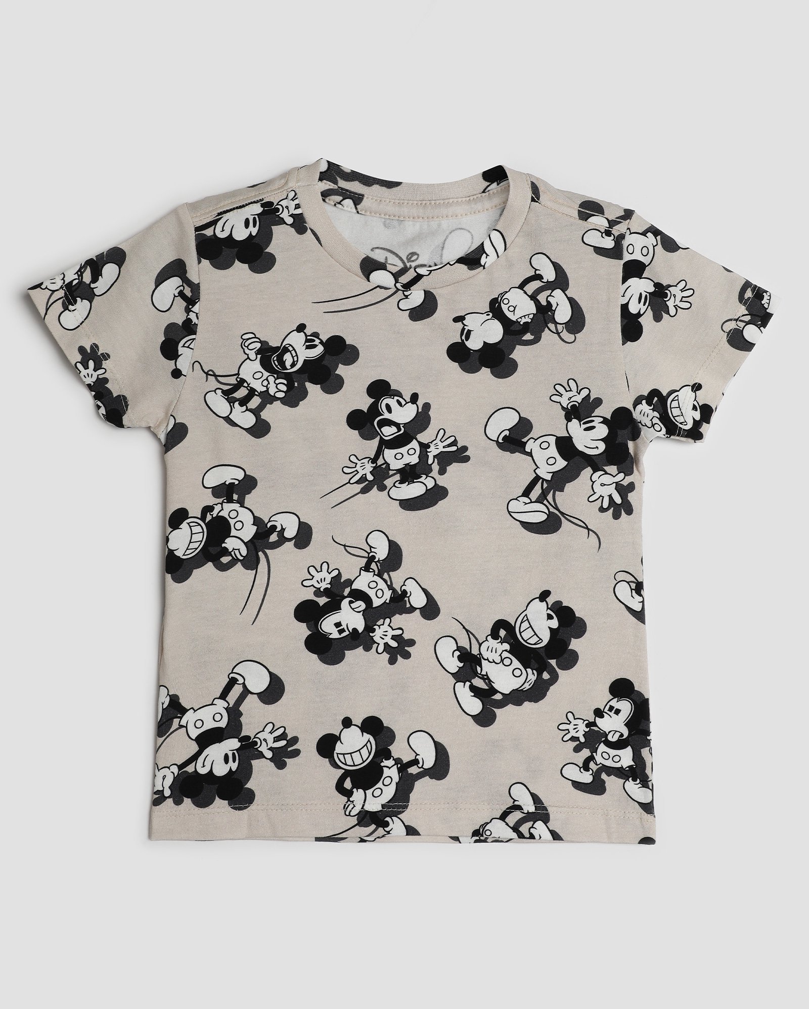 Riachuelo | Camiseta infantil Mickey mão no bolso 1-4A bege | Disney