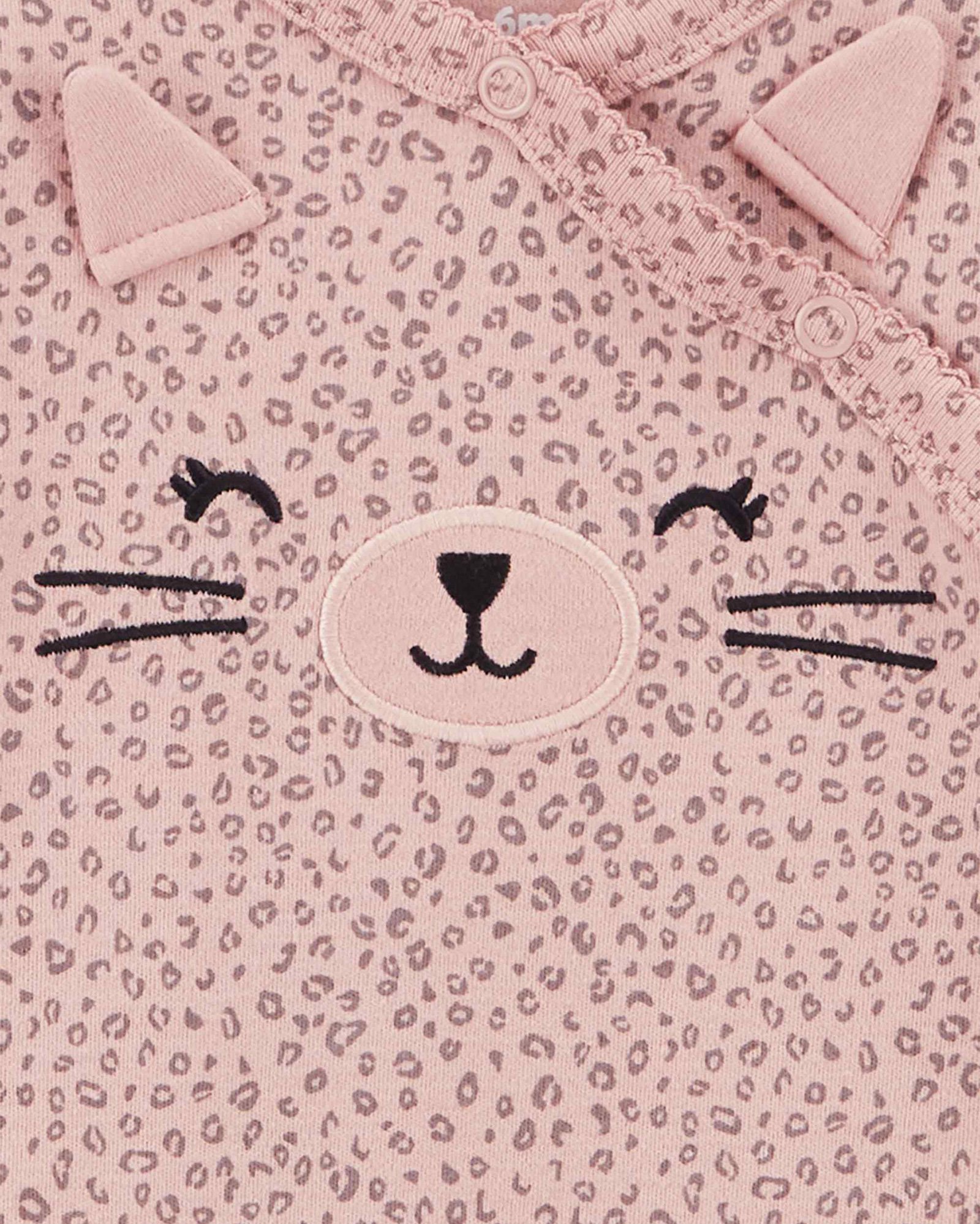 Macacão bebê de bichinho com orelhas rosa | Carter's | Carter's Oficial