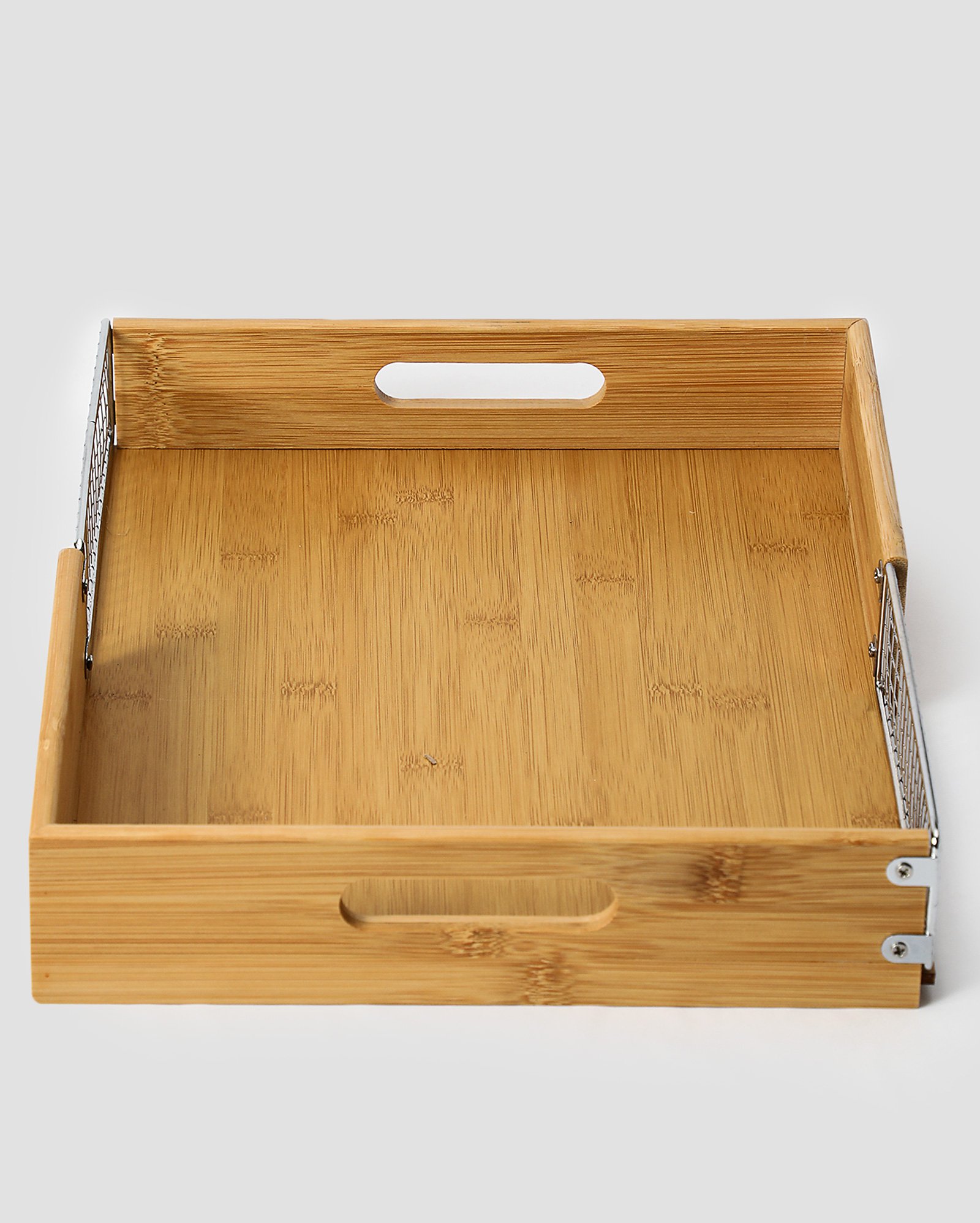 Riachuelo | Bandeja quadrada de bambu Deminan 35cm bege | Casa Riachuelo