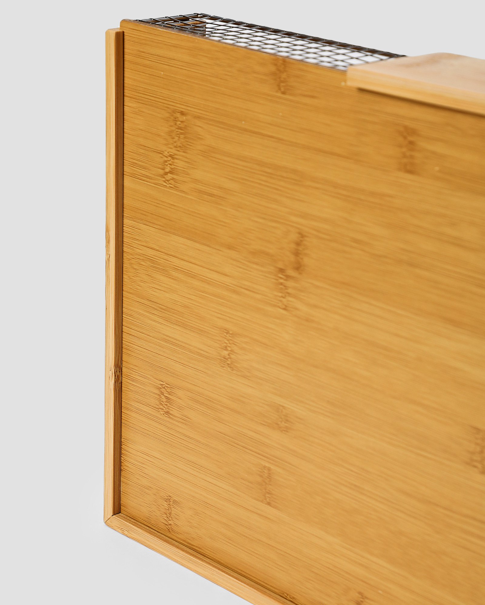 Riachuelo | Bandeja quadrada de bambu Deminan 35cm bege | Casa Riachuelo