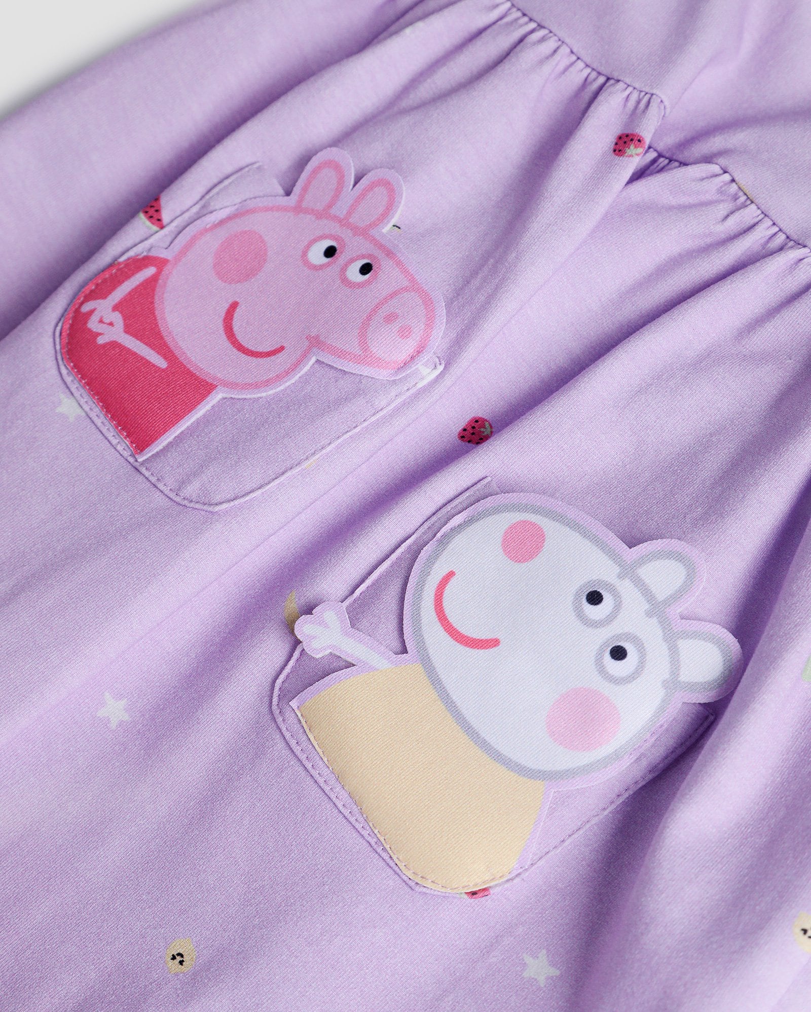 Riachuelo | Vestido infantil manga bufante Peppa Pig 1-4A lilás | Hasbro