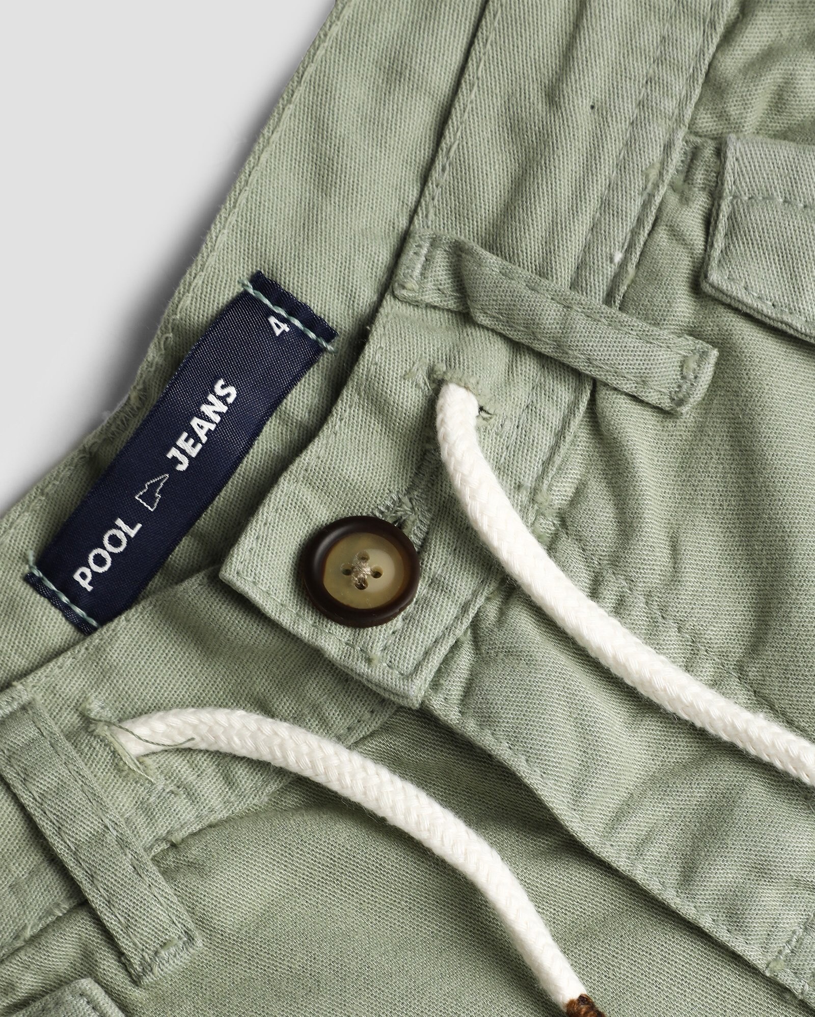 Riachuelo | Bermuda sarja infantil reta bolso lapela 4-10A verde | Pool ...