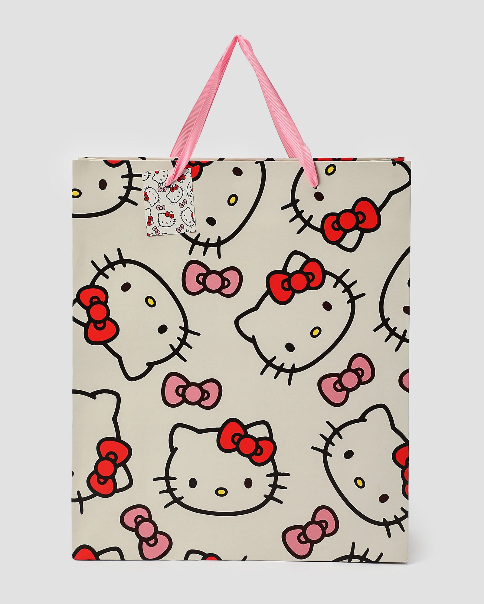 Riachuelo | Sacola de presente M Hello Kitty full bege | Sanrio