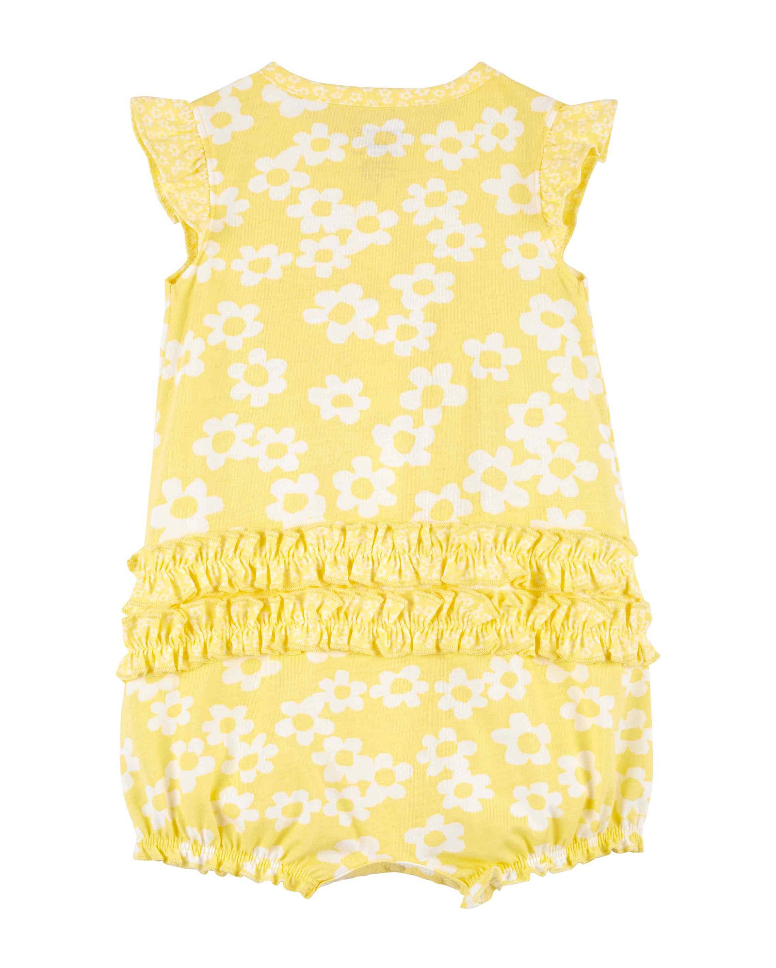 Riachuelo | Macaquinho bebê com babados floral amarelo | Carter's