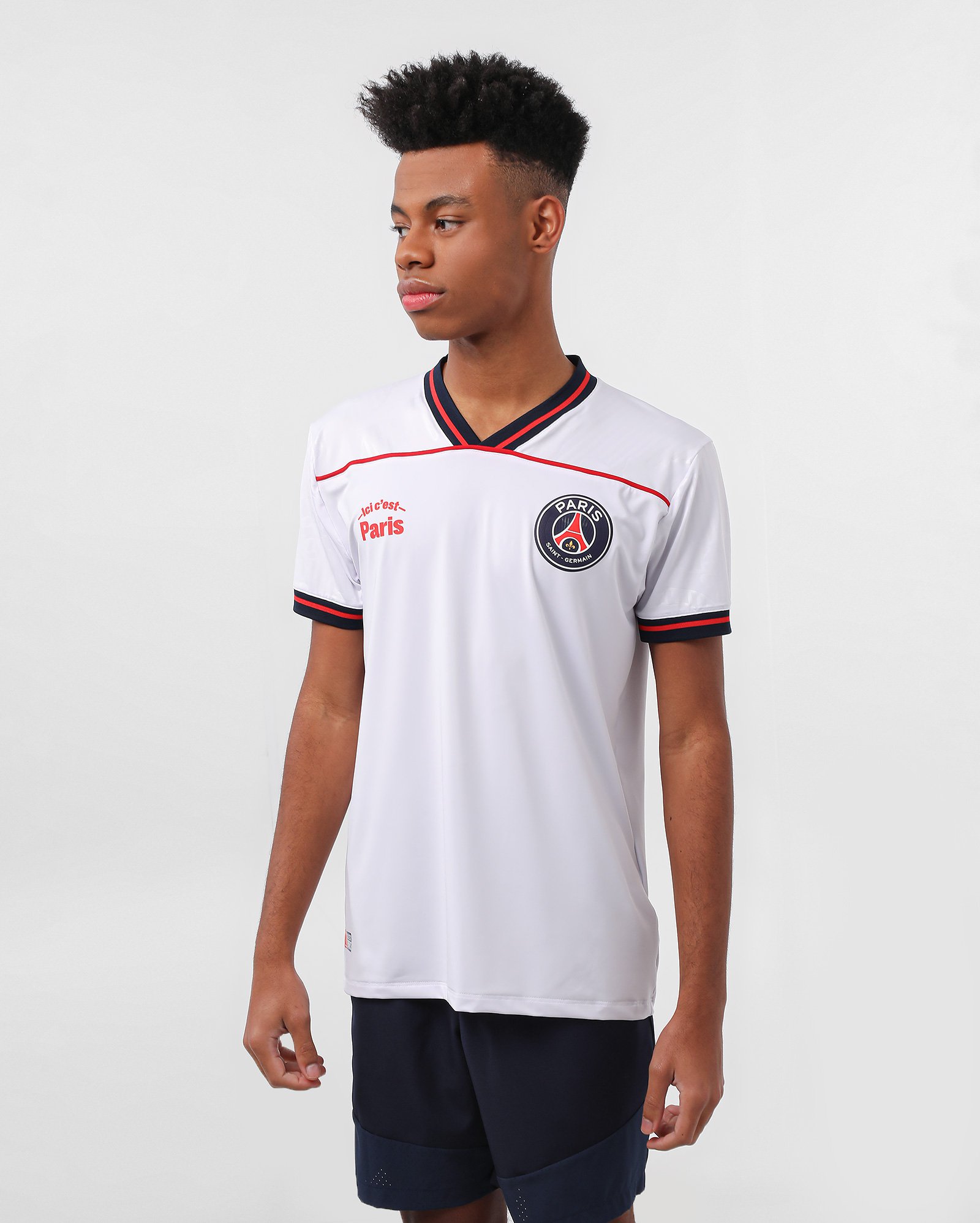 Riachuelo | Camiseta juvenil futebol Paris Saint-Germain slim fit branca