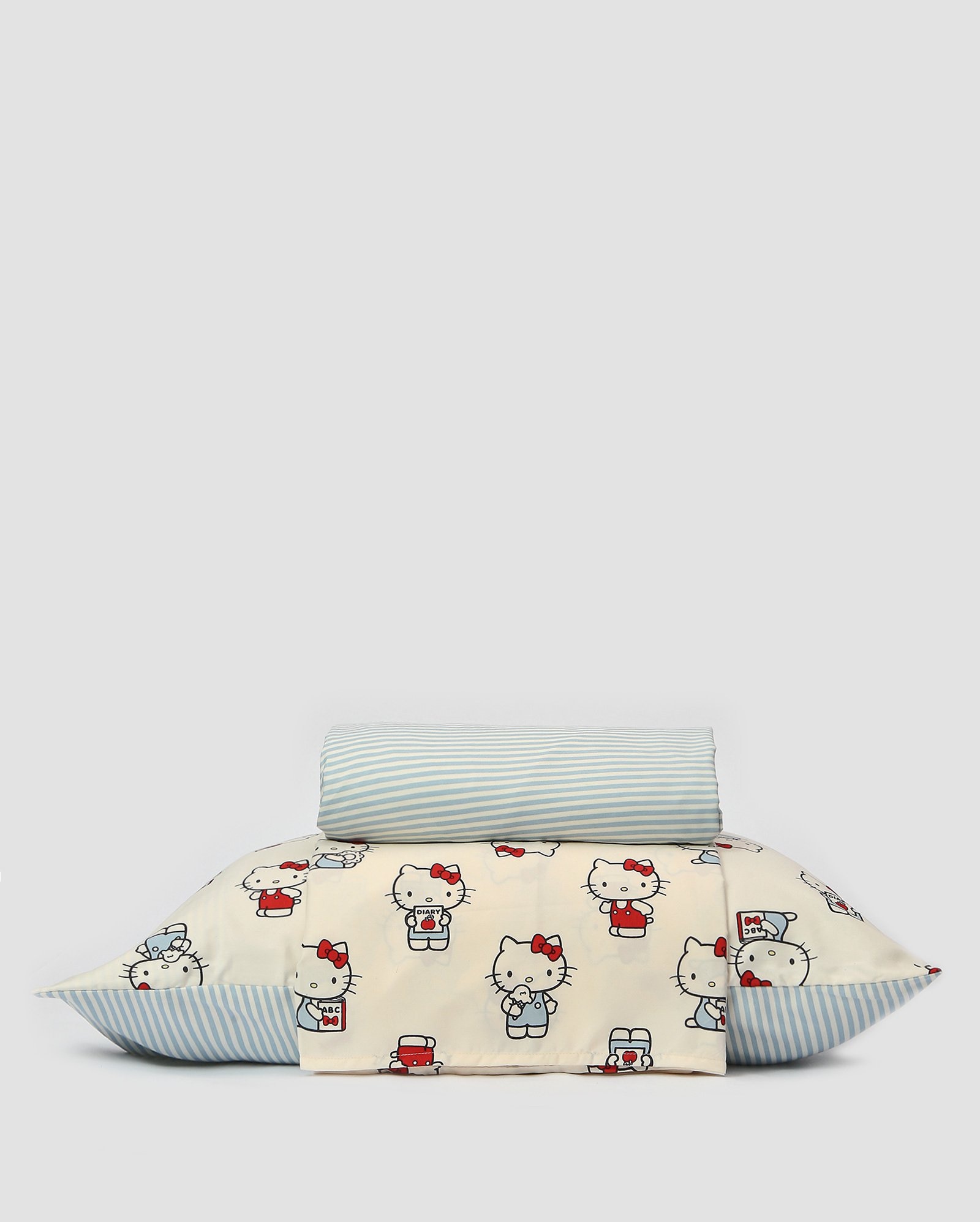 Riachuelo | Jogo de cama solteiro 3 peças Hello Kitty soft touch bege ...
