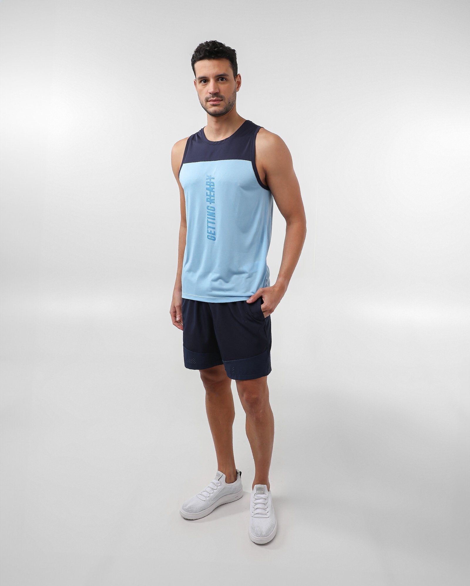 Riachuelo | Regata esportiva masculina getting ready azul | Body Work