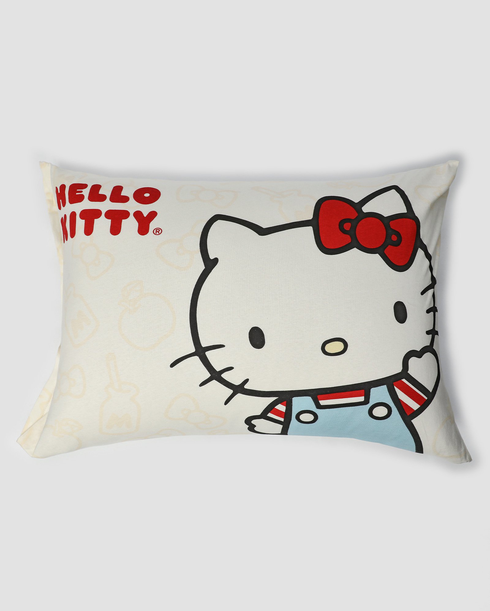 Riachuelo | Jogo de cama casal 3 peças malha Hello Kitty bege | Sanrio ...