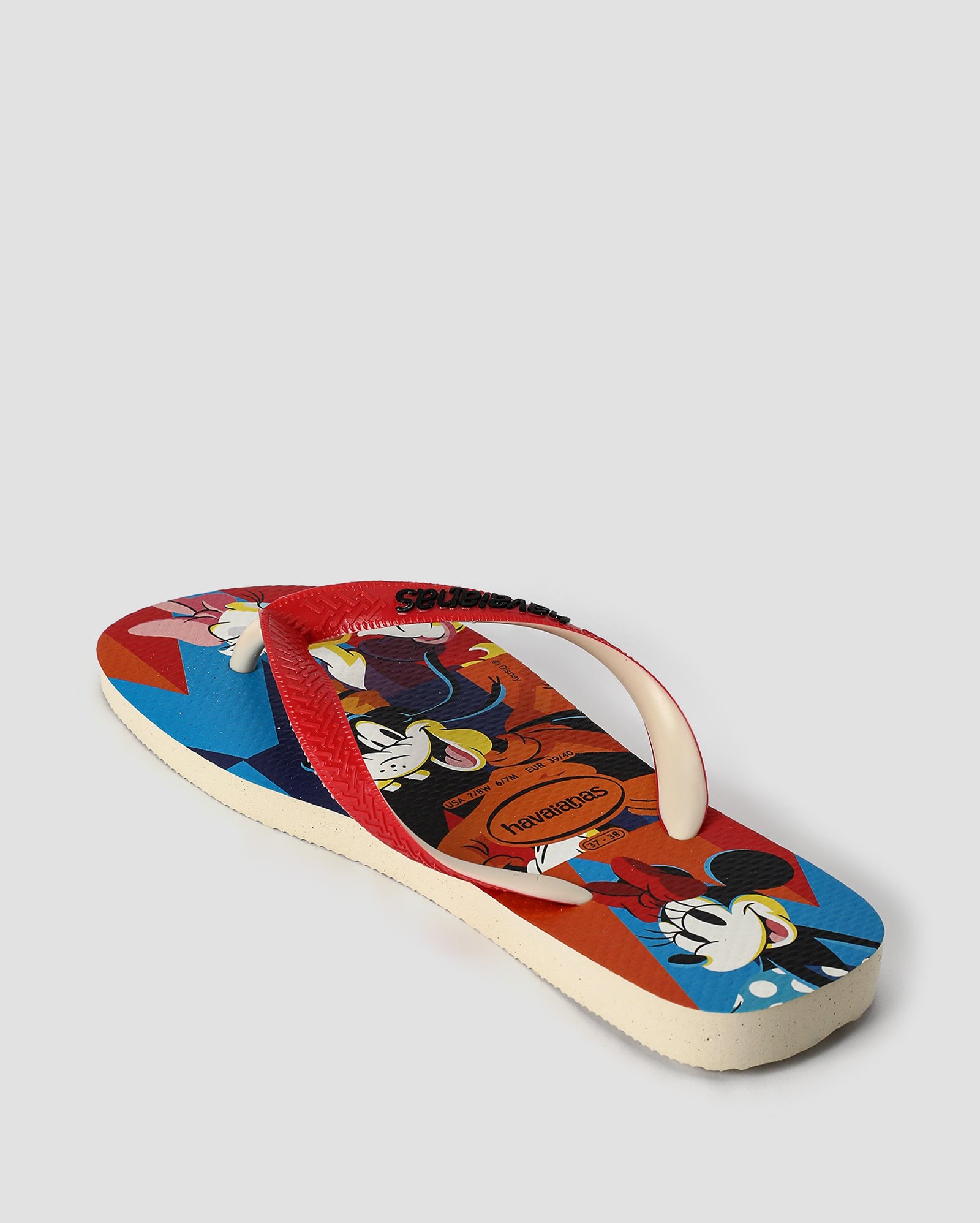 Riachuelo | Chinelo feminino slim Disney Turma do Mickey vermelho ...