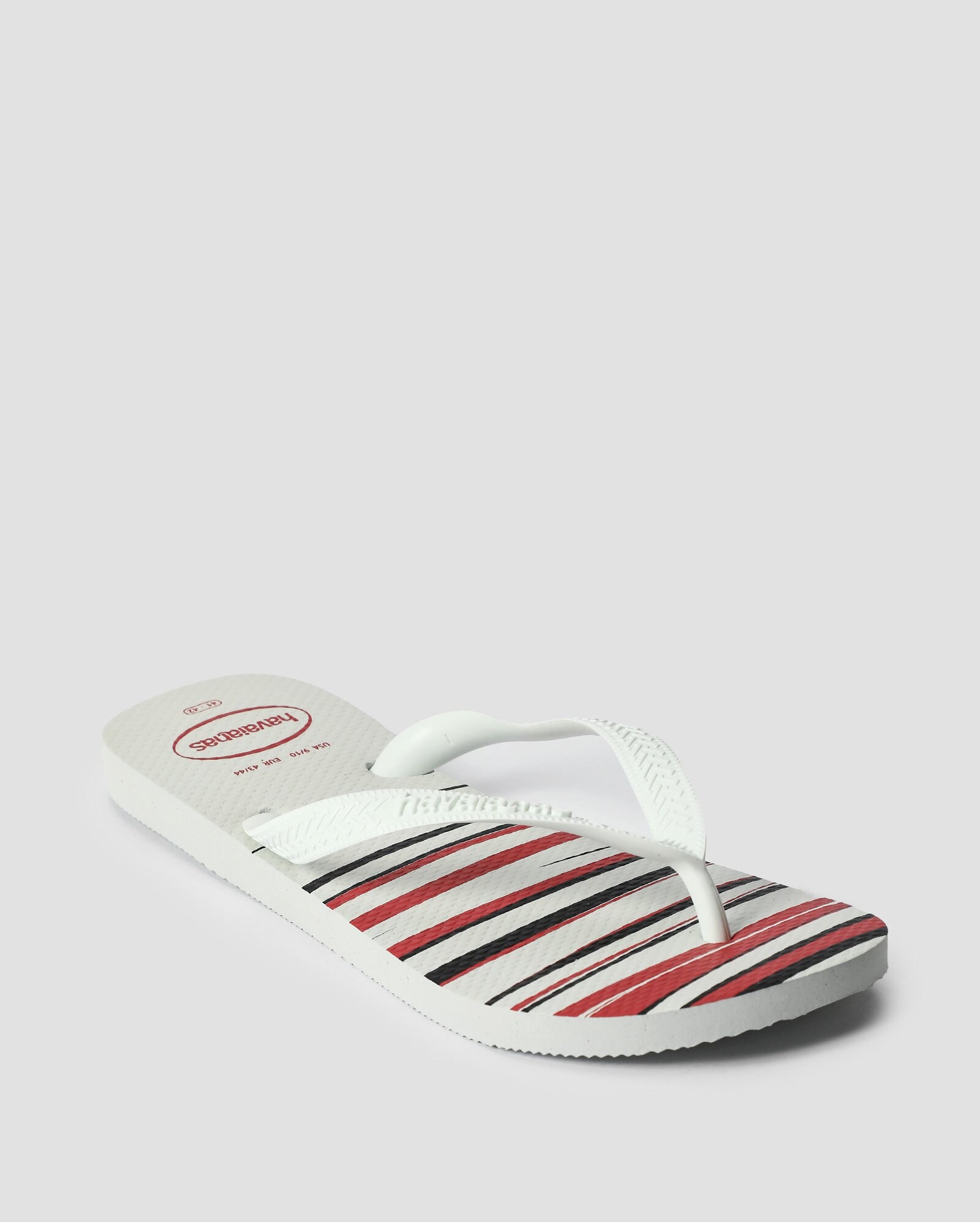 Riachuelo | Chinelo masculino Top Basic listrado branco | Havaianas
