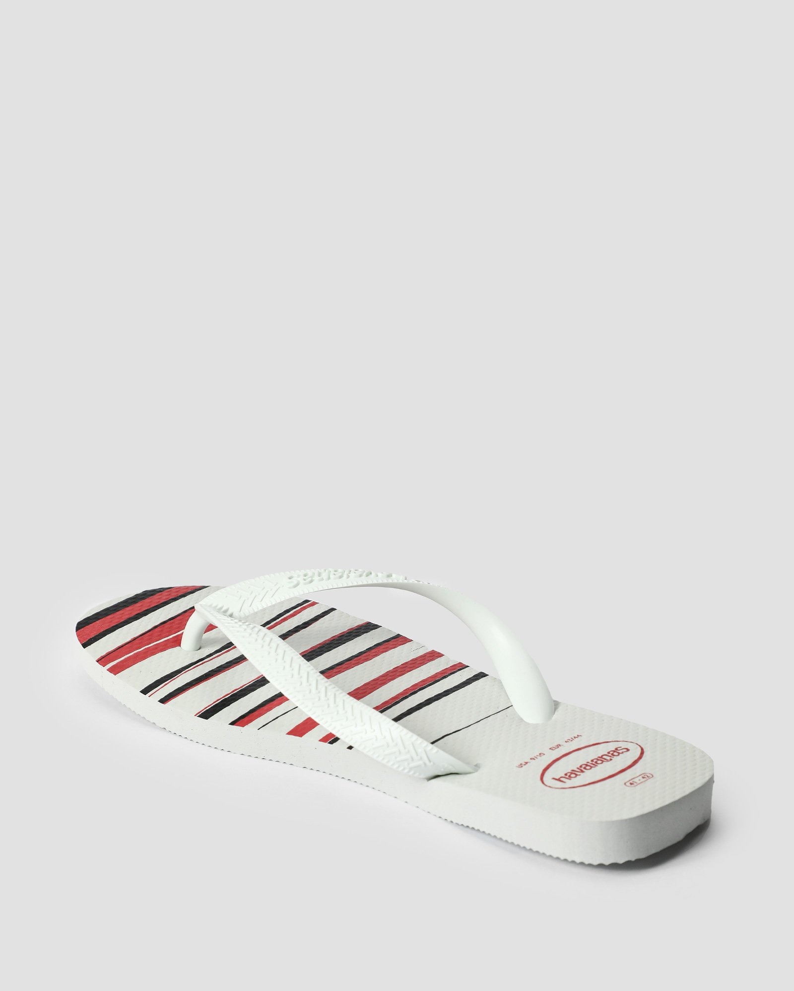 Riachuelo | Chinelo masculino Top Basic listrado branco | Havaianas