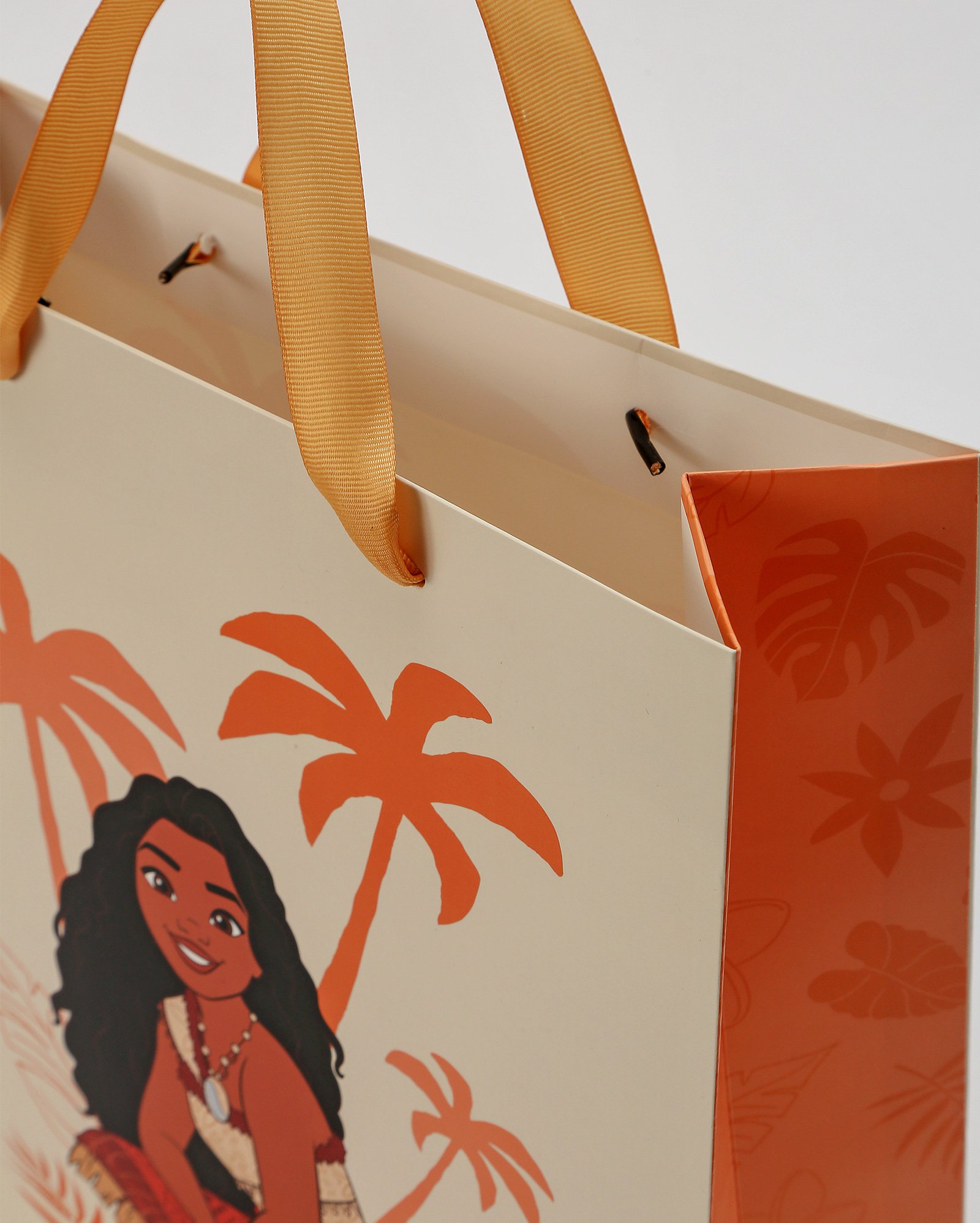 Sacola de presente M Moana laranja | Disney | FANLAB Oficial