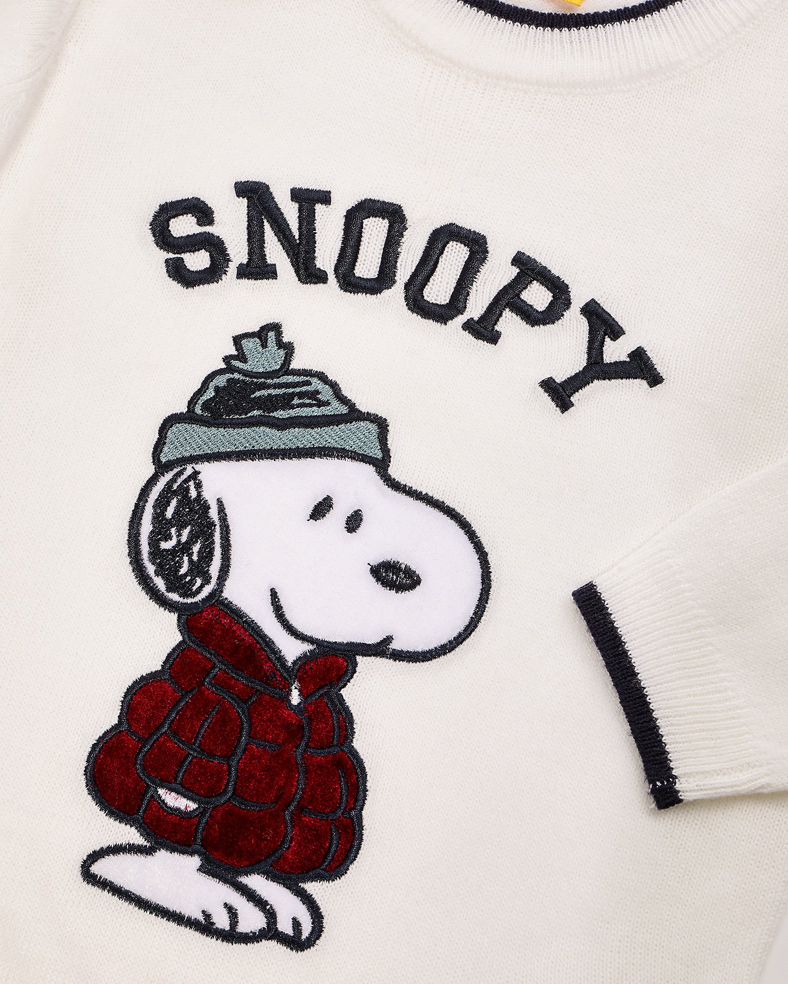 Riachuelo | Suéter infantil em tricot Snoopy 1-4A branco | Peanuts