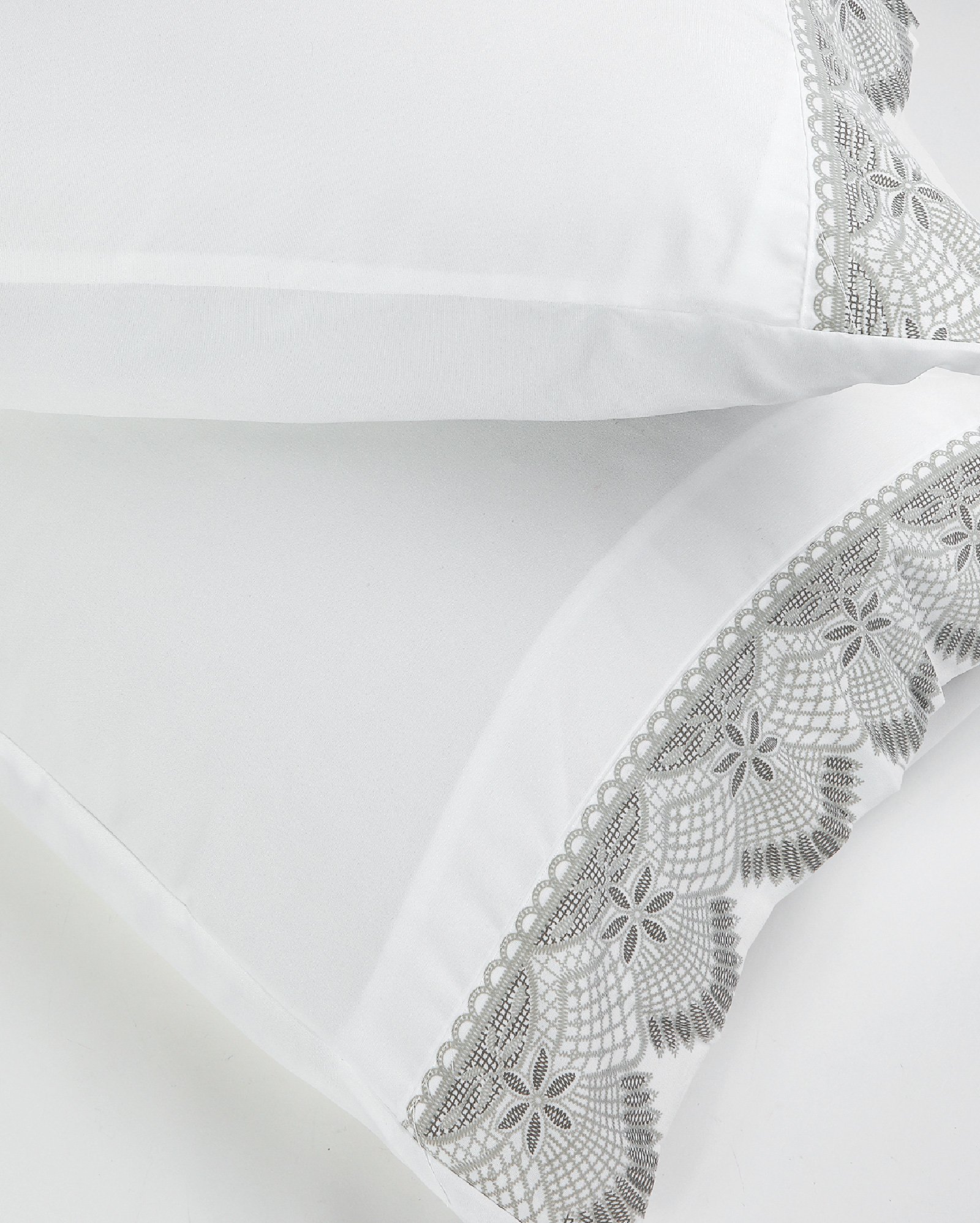 Riachuelo | Jogo de cama microfibra renda puff bordado branco - CASAL ...