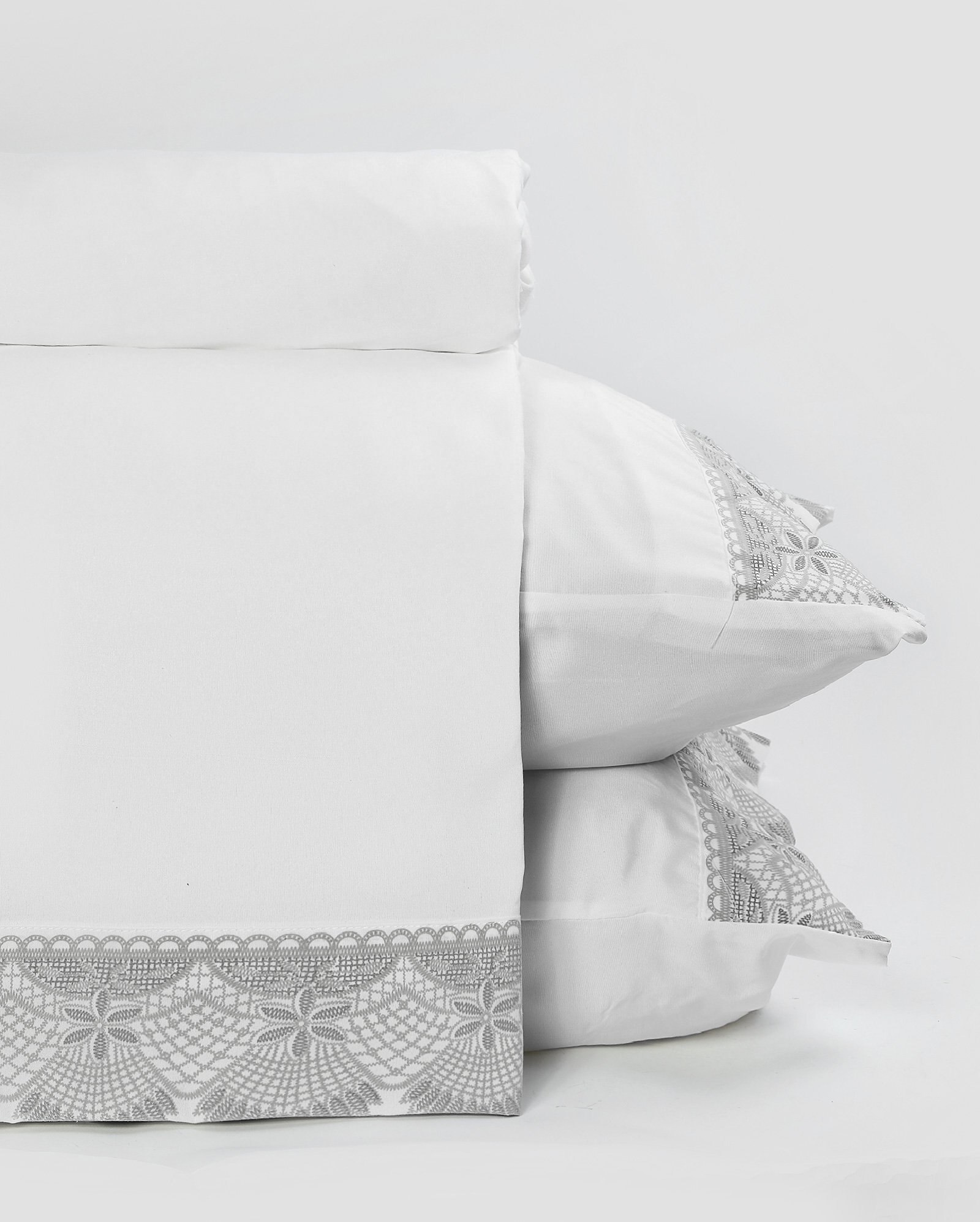 Riachuelo | Jogo de cama microfibra renda puff bordado branco - CASAL ...