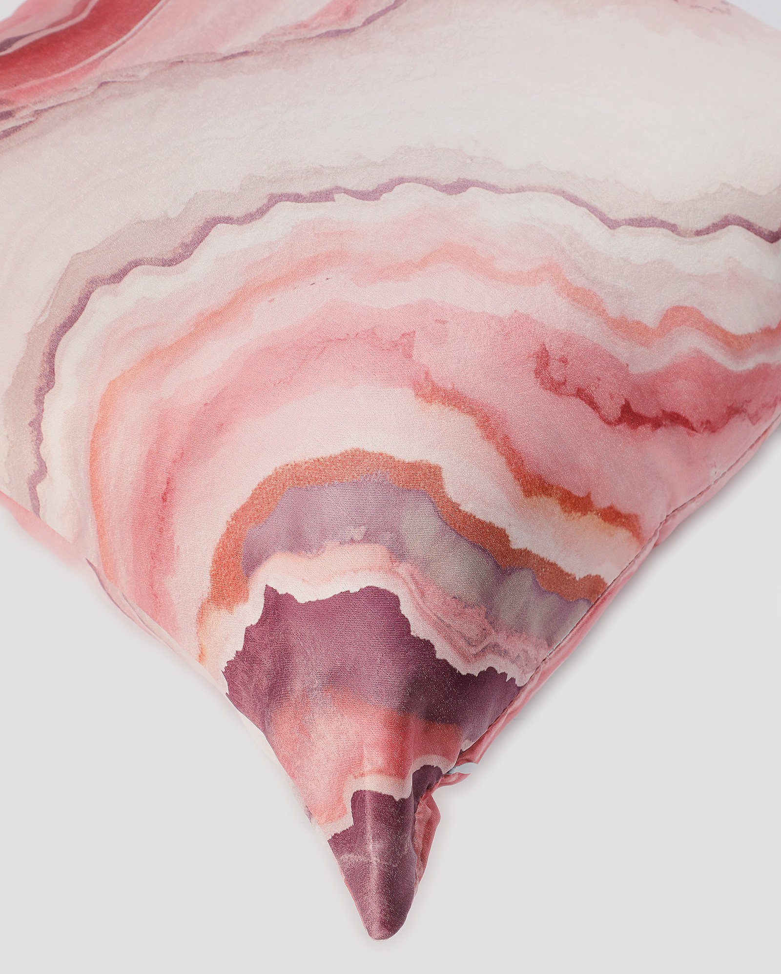 Riachuelo | Almofada quadrada marmorizada Frida 43x43 rosa | Casa Riachuelo