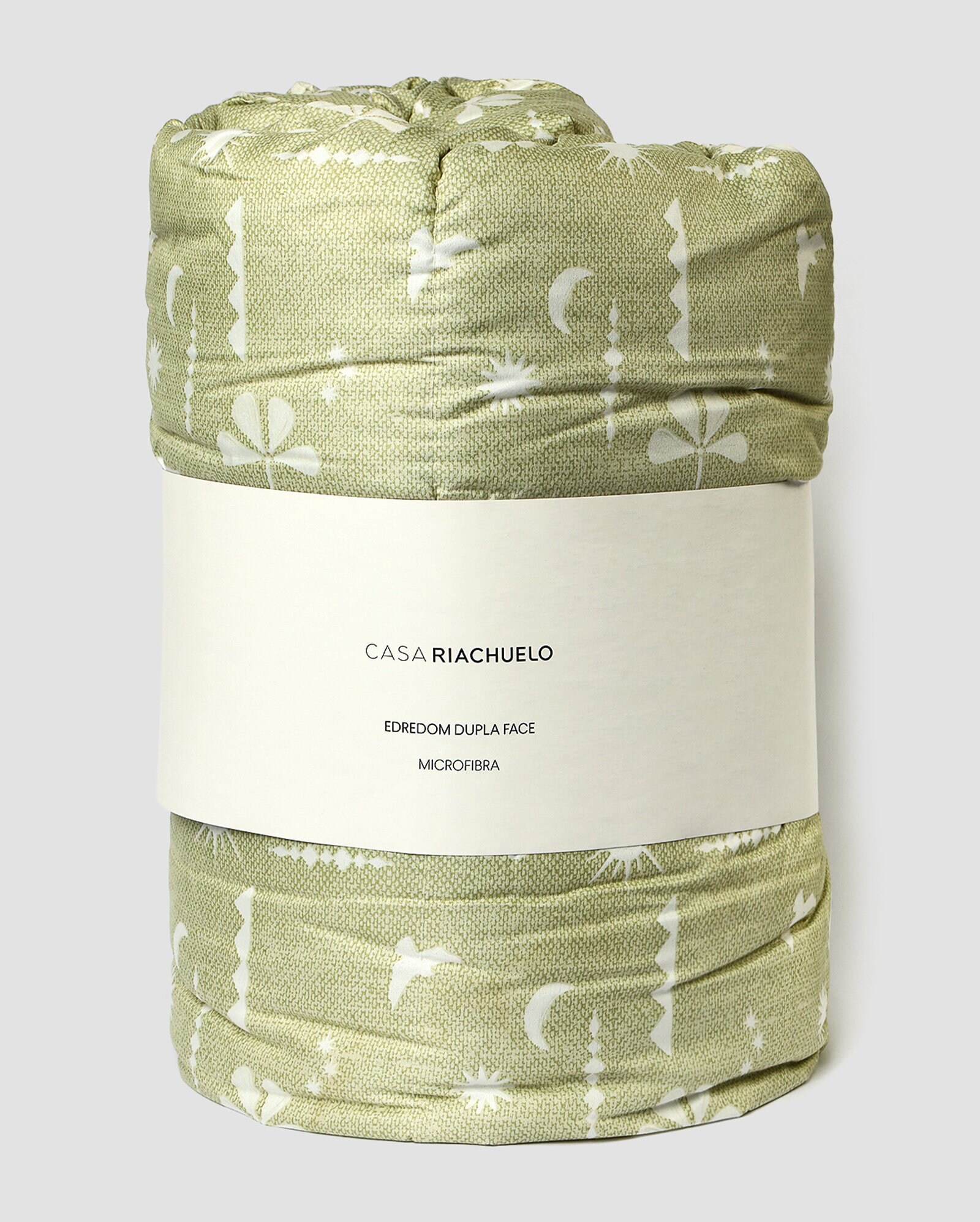 Riachuelo | Edredom casal dupla face microfibra Eve sol e lua verde ...