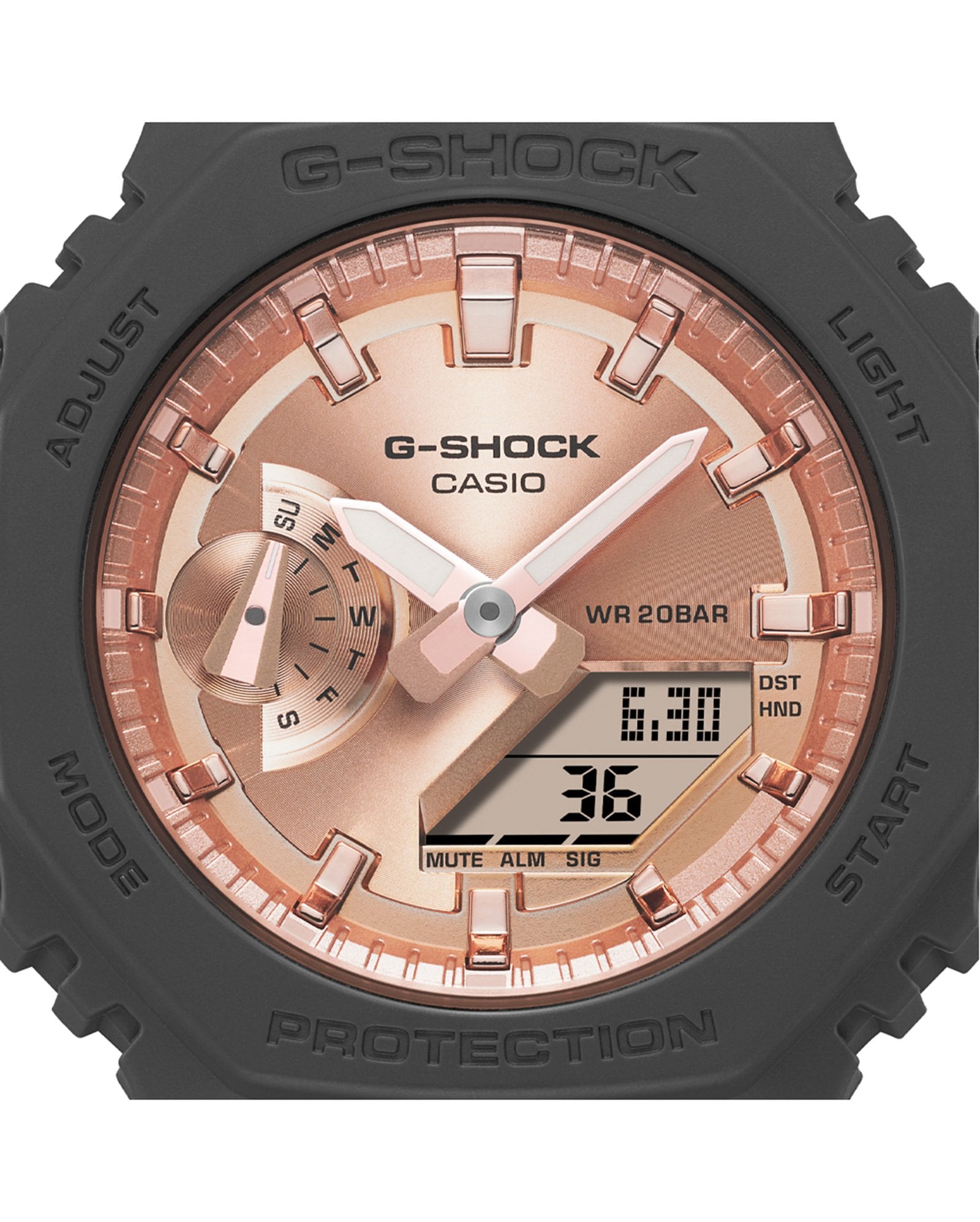 Riachuelo | Relógio anadigi feminino G-SHOCK S2100MD 1ADR preto | CASIO