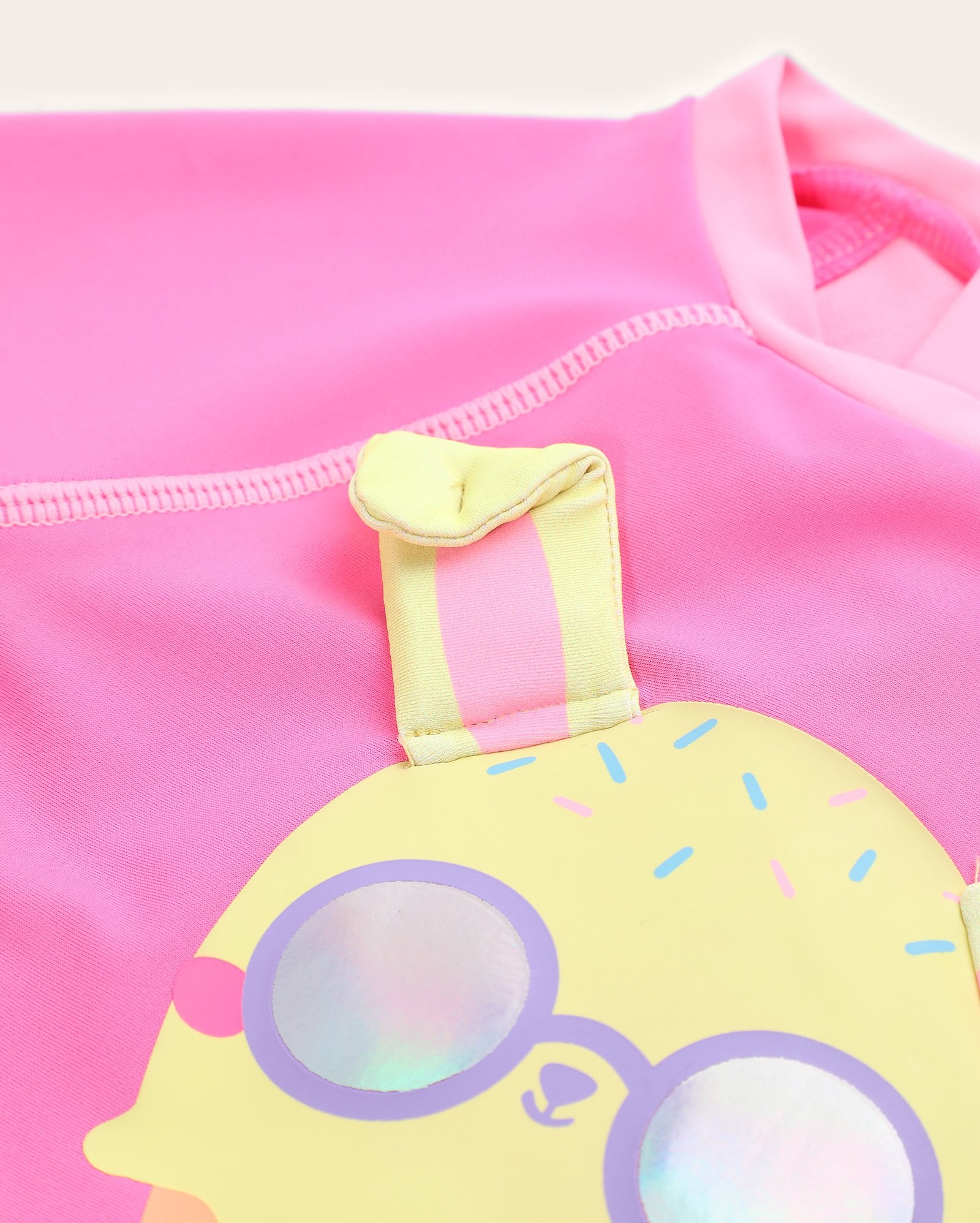 Riachuelo | Maiô infantil manga longa Ice Cream 1-4A rosa