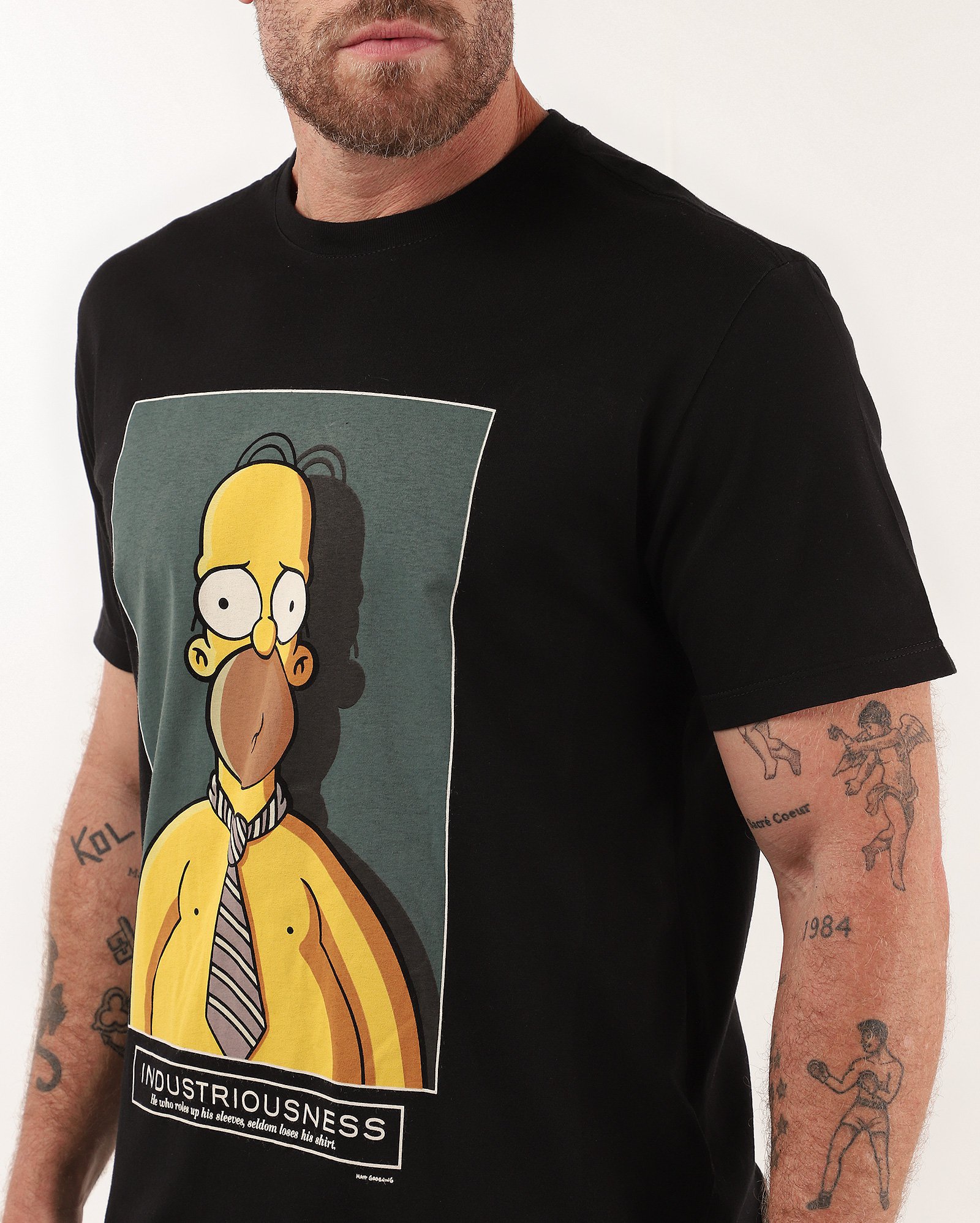 Riachuelo | Camiseta masculina regular Homer industriousness preta ...