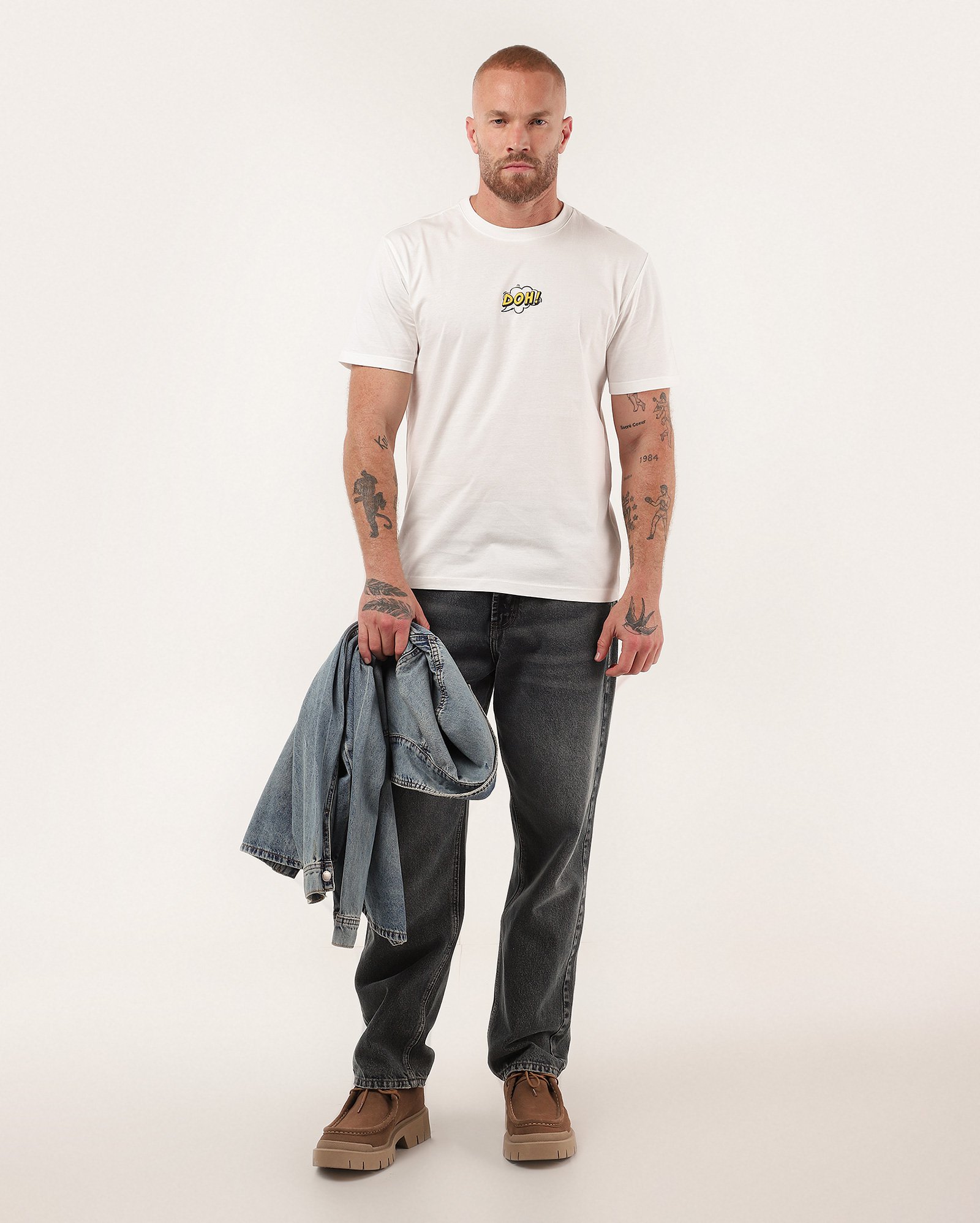 Riachuelo | Camiseta masculina regular Homer doh branca | Fox The Simpsons