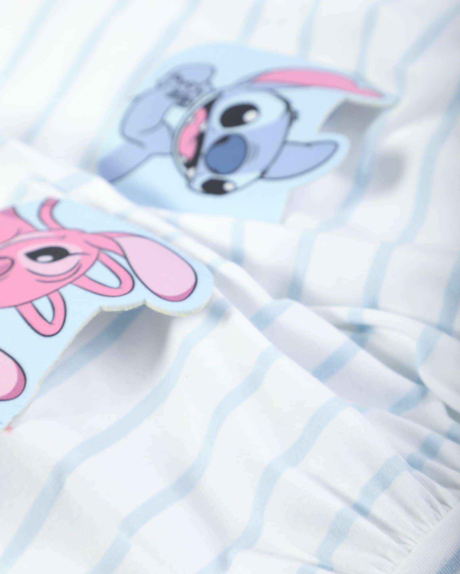 Riachuelo | Vestido infantil evasê manga bufante Stitch e Angel 1-4A ...