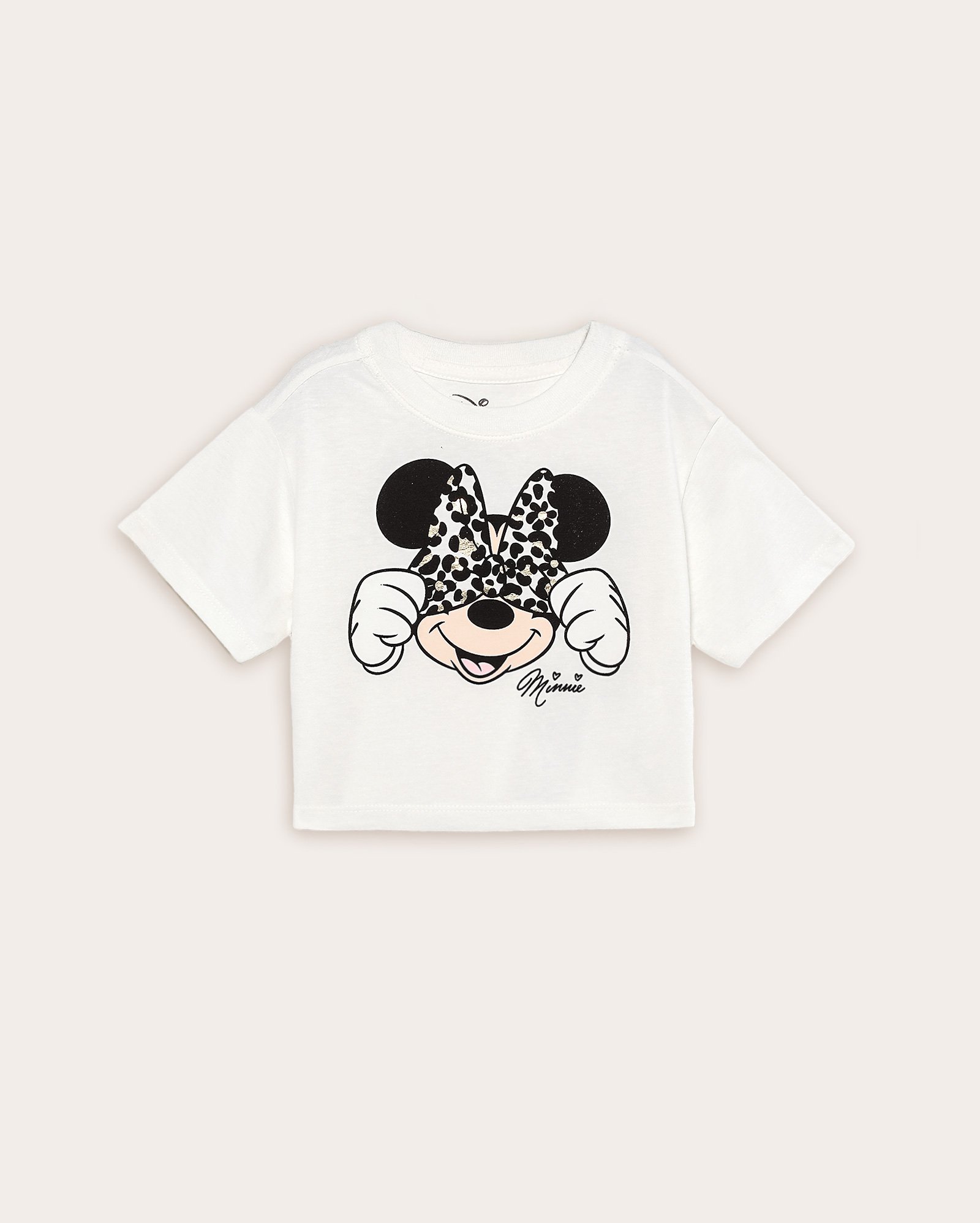 Riachuelo | Camiseta infantil Minnie oncinha 1-4A branca | Disney