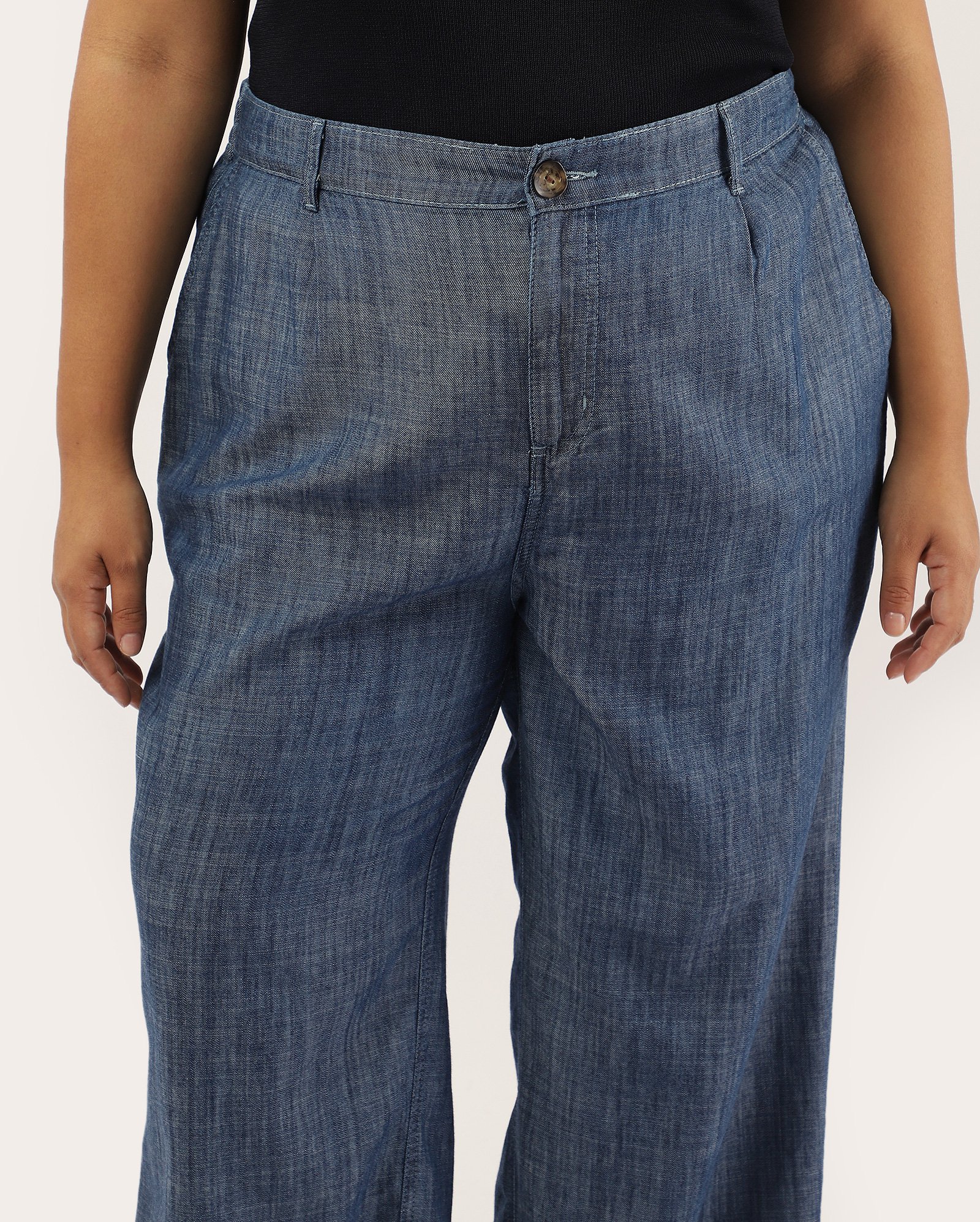 Riachuelo | Calça jeans plus size feminina wide slim denim médio | Pool ...