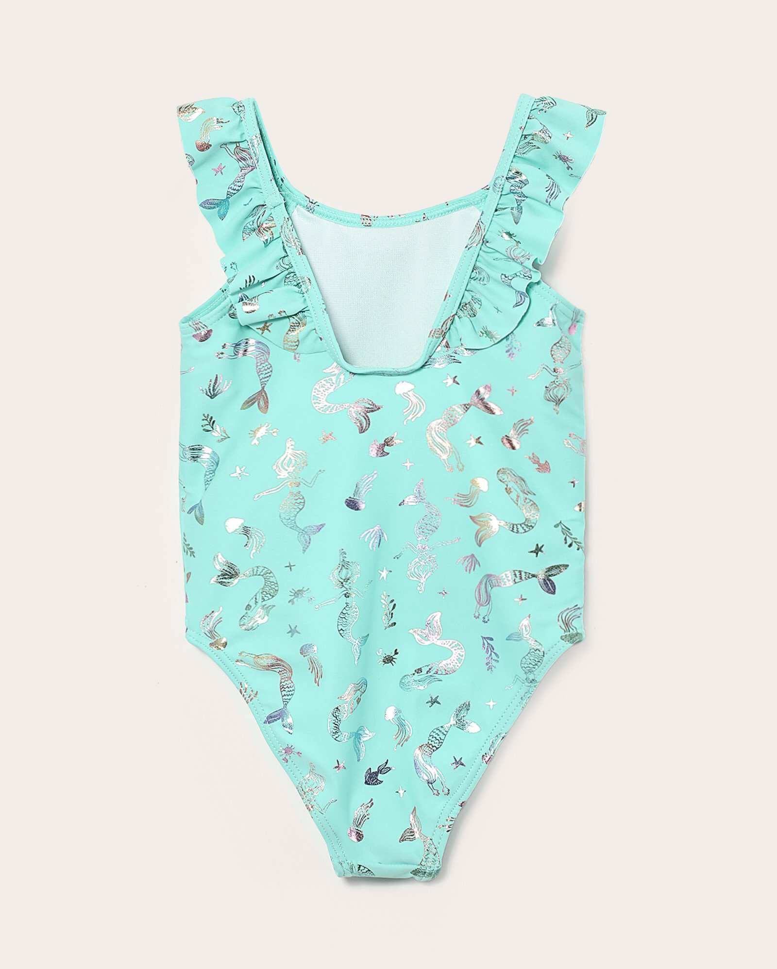 Riachuelo | Maiô infantil sereia metalizado 1-4A verde